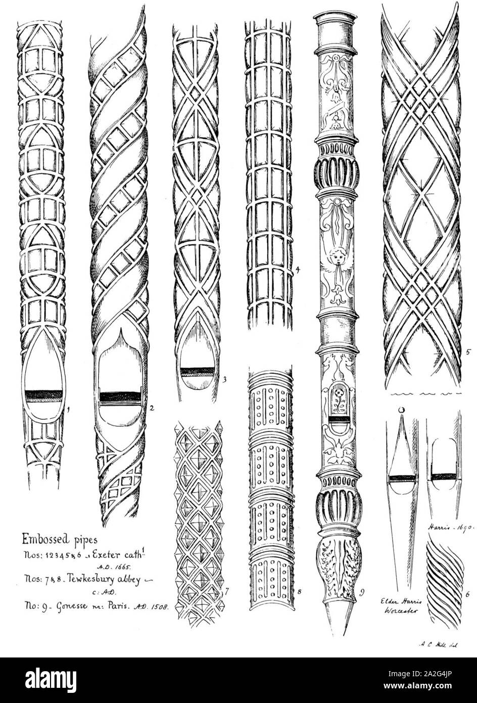 Historic pipes Cut Out Stock Images & Pictures - Alamy