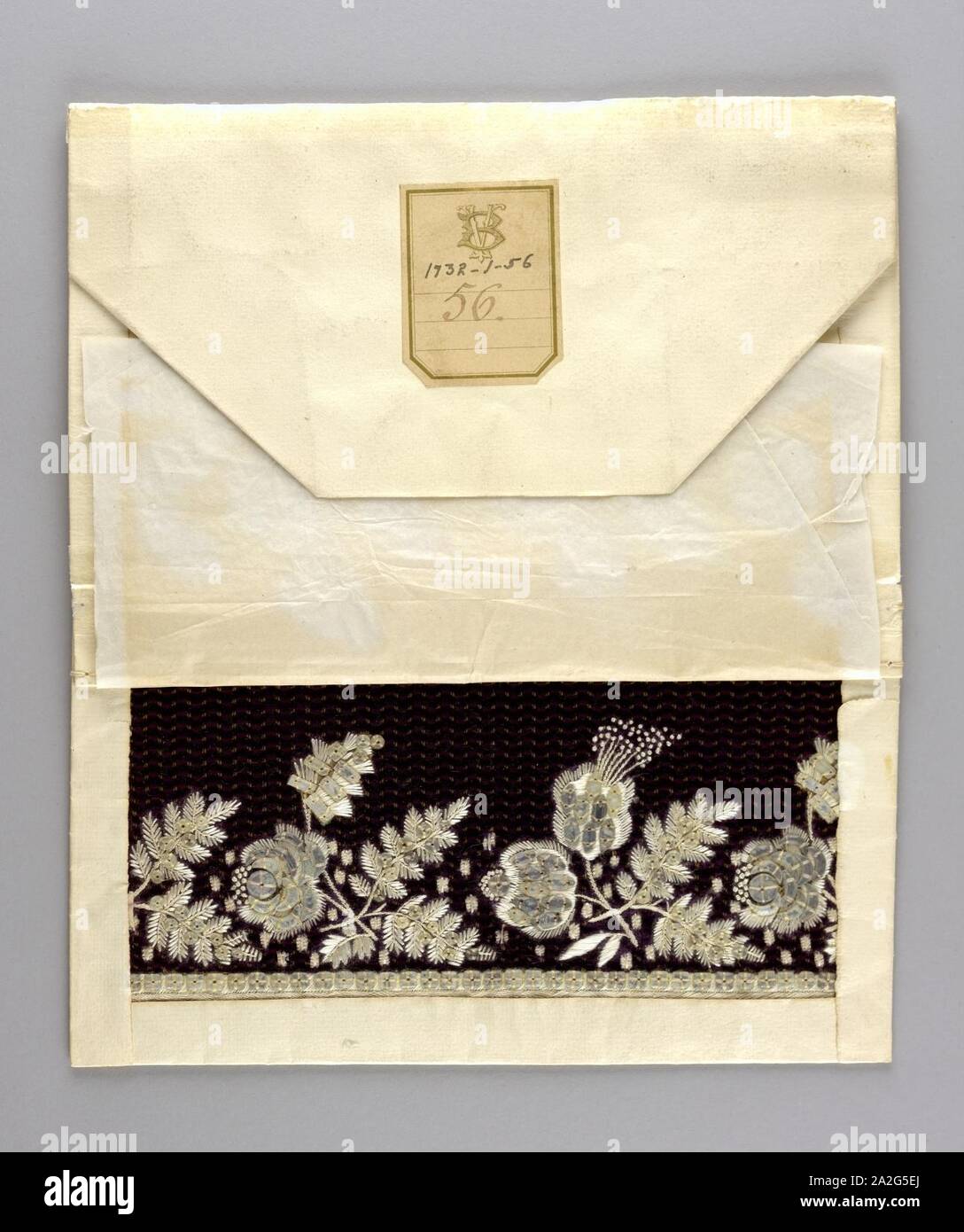 Embroidery Sample (France), ca. 1775–1805 Stock Photo - Alamy