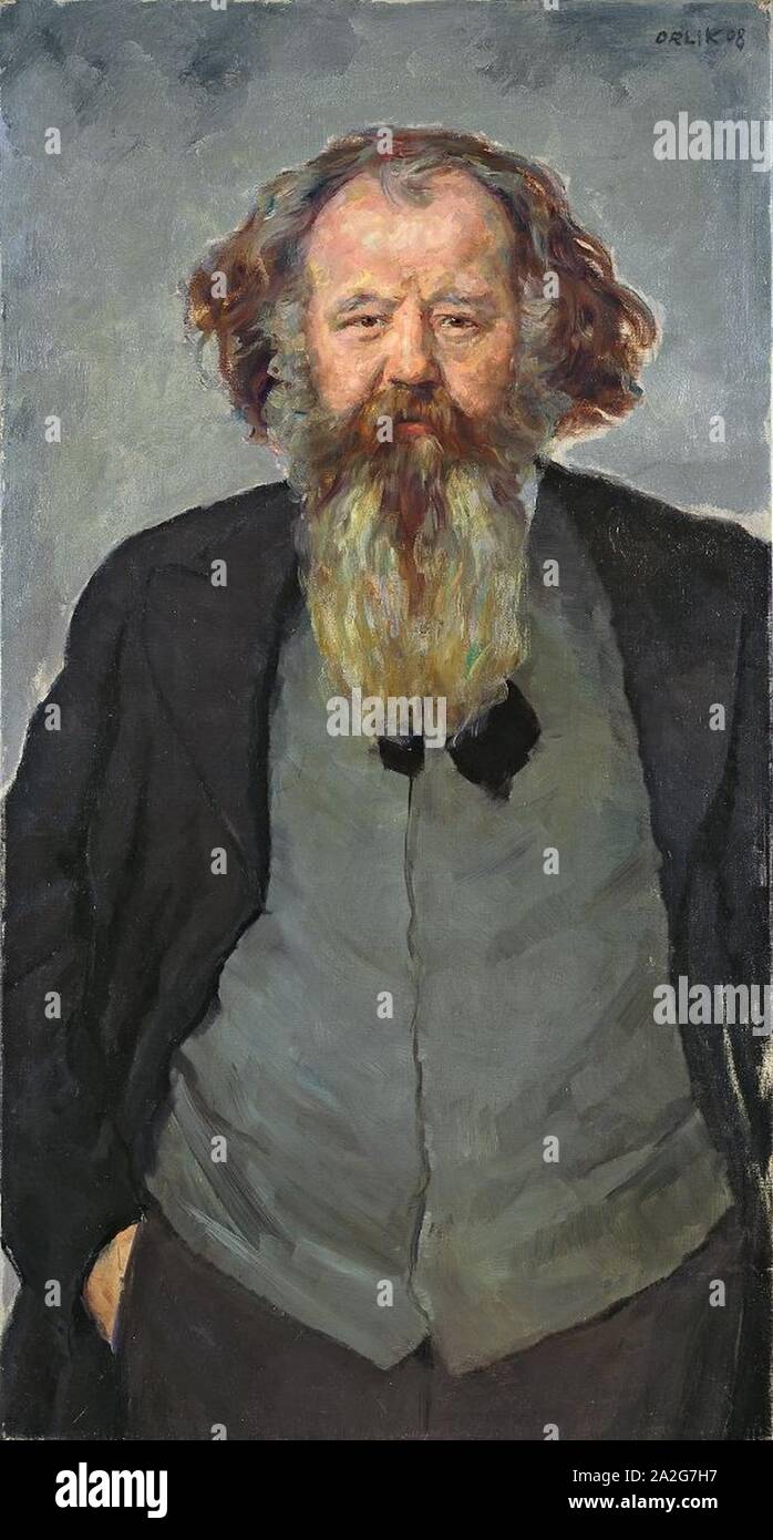 Emil Orlik Bildnis Hermann Bahr 1908 Stock Photo - Alamy