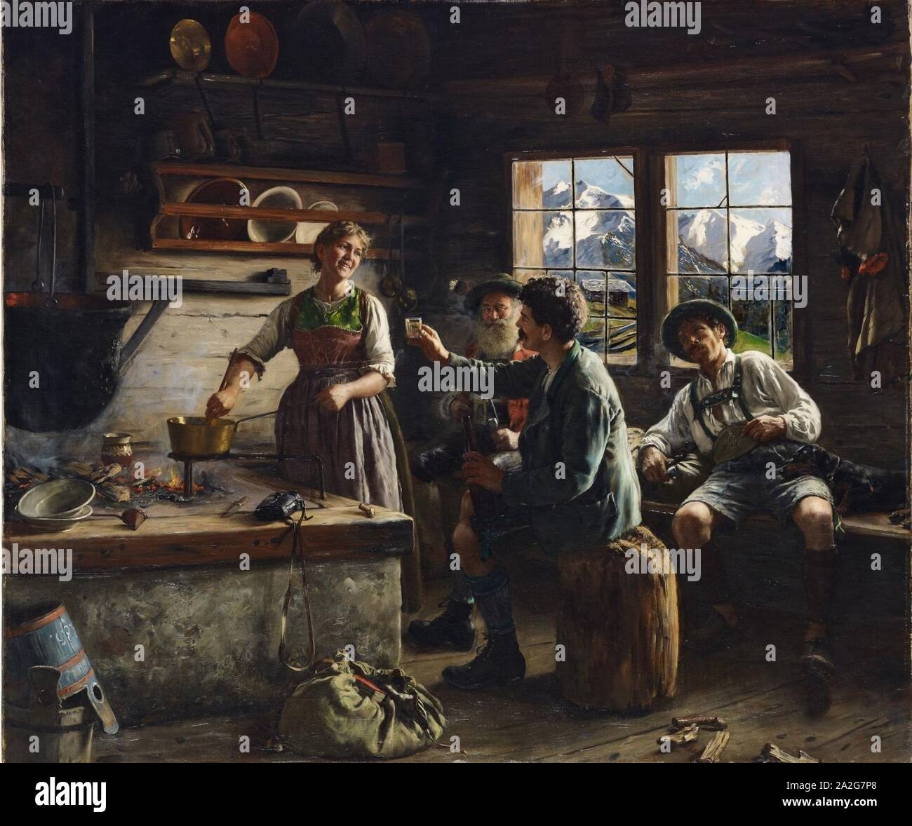 Emil Rau Auf der Alp Stock Photo - Alamy