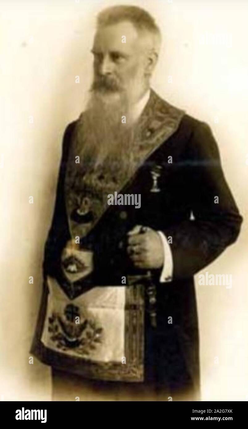 Emil Tamsen in masonic robes Stock Photo - Alamy