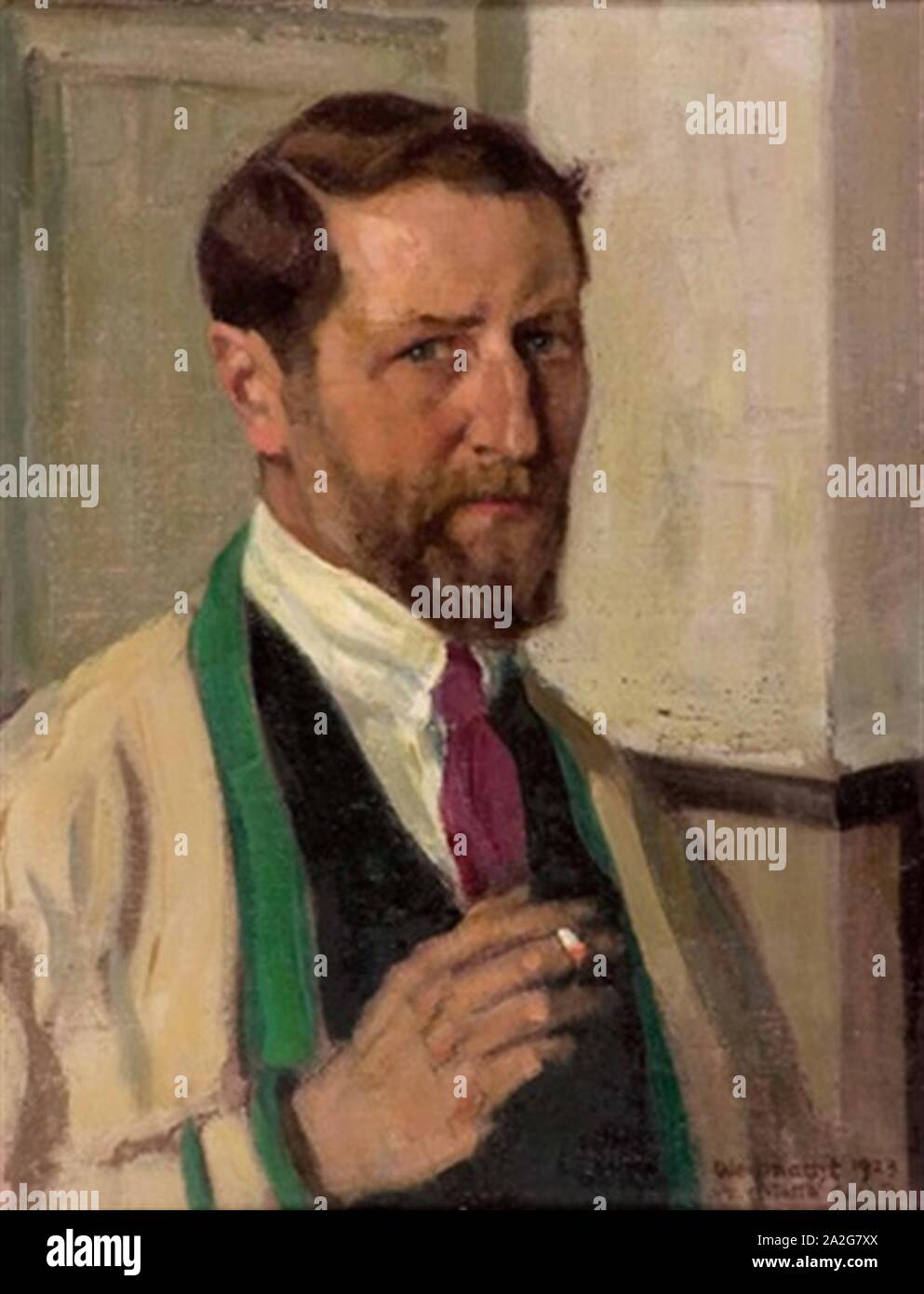 Emil Thoma - Selbstportrait 1923 Stock Photo - Alamy