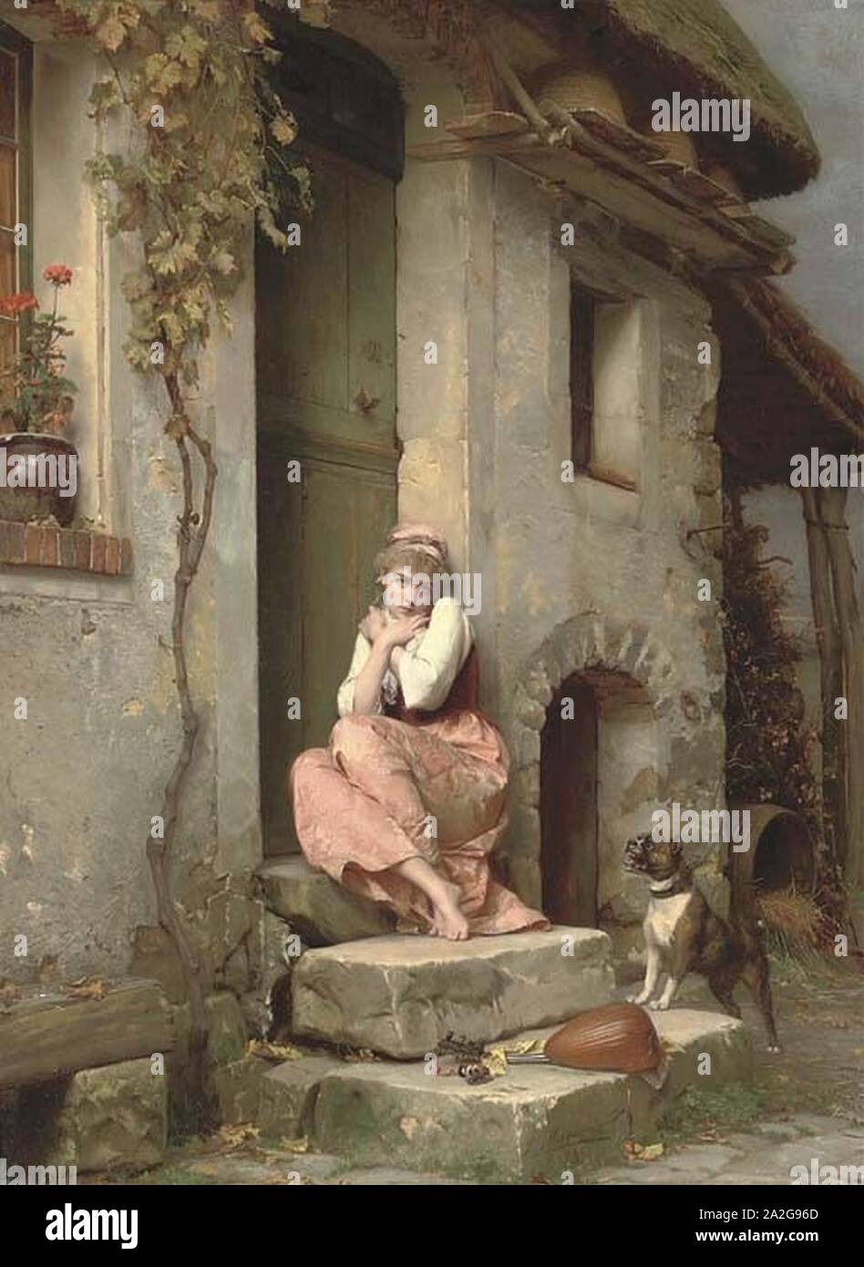 Emile-Pierre Metzmacher - La cagale, 1886 Stock Photo - Alamy