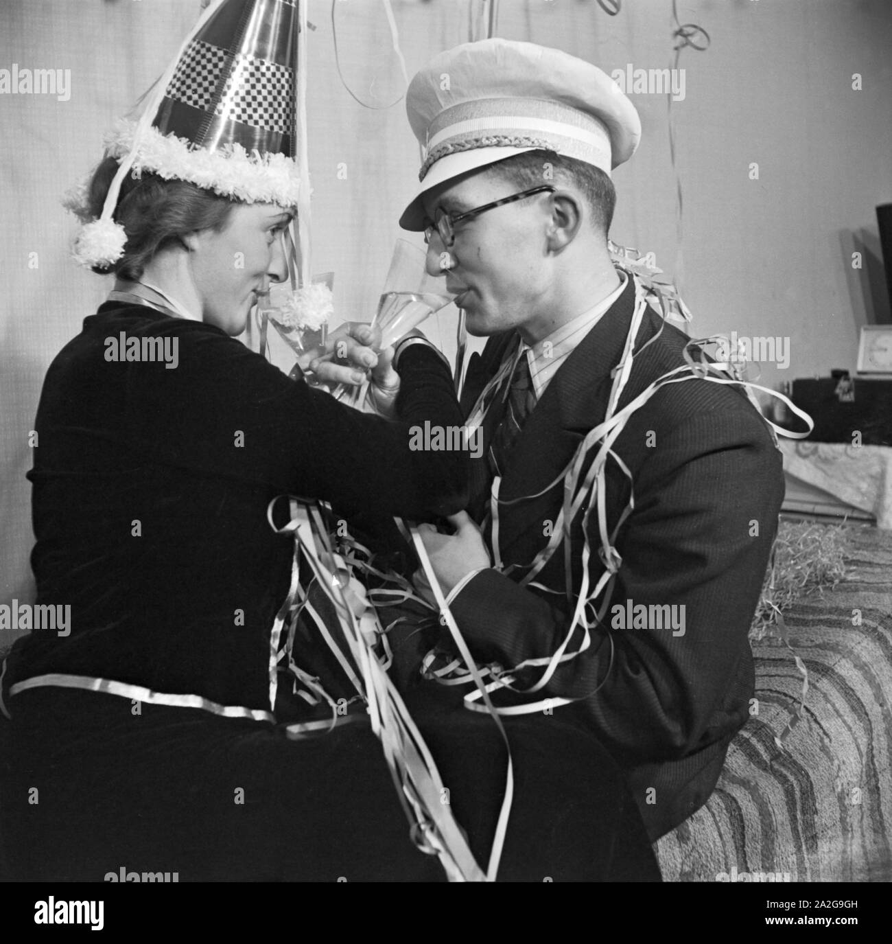 Silvesterparty Black and White Stock Photos & Images - Alamy