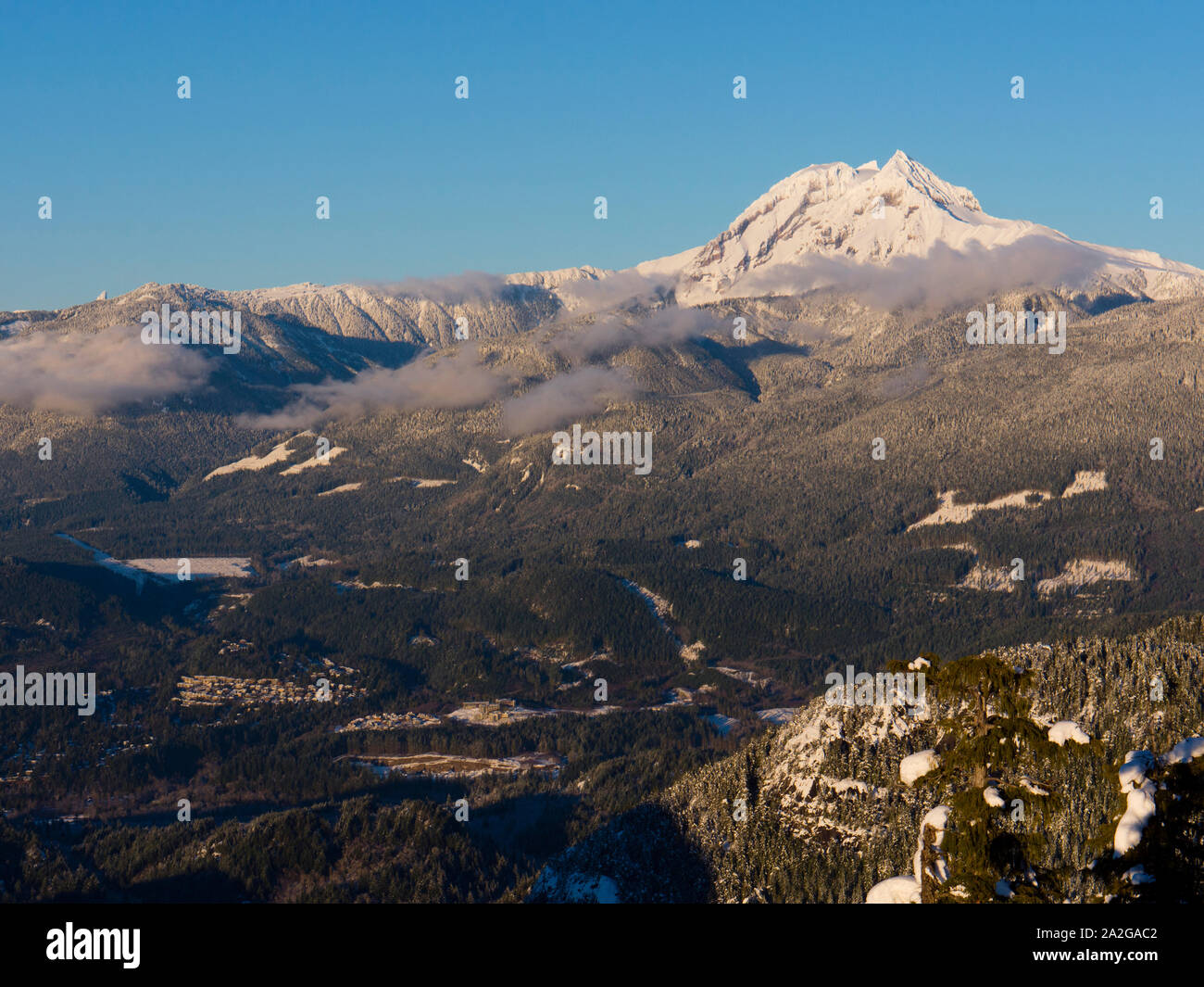 Mount Garibaldi from the Chief overlook at the summit of the Sea to Sky ...