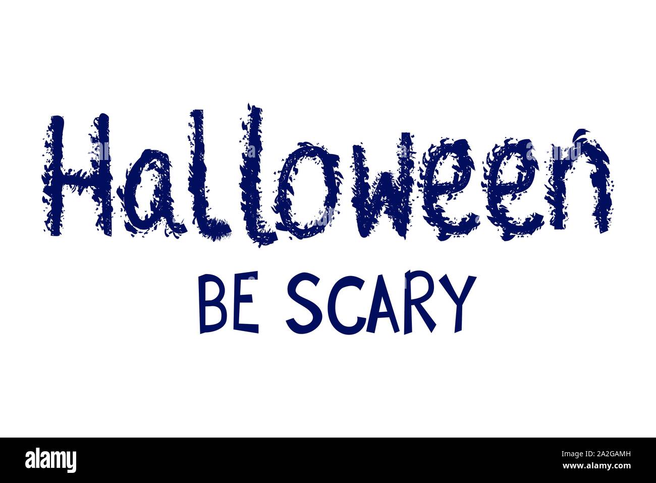 halloween be scary celebration calligraphy message Stock Vector Image ...