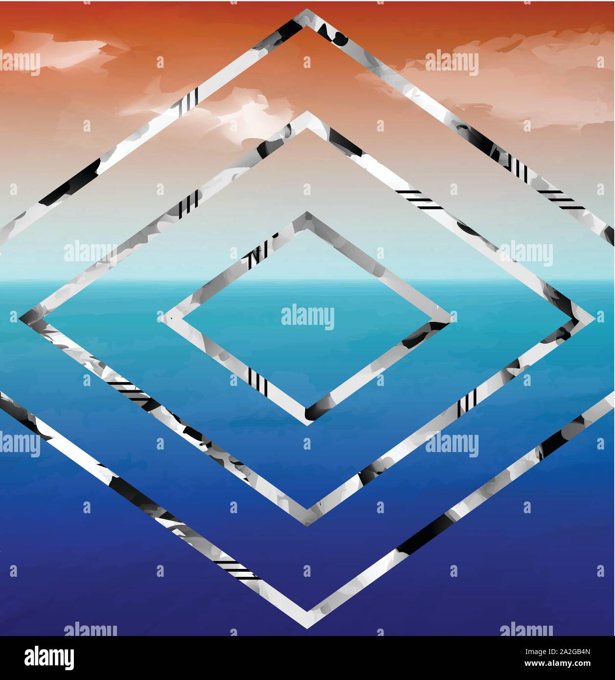 View through the diamond shapes Stock Vector Image & Art - Alamy