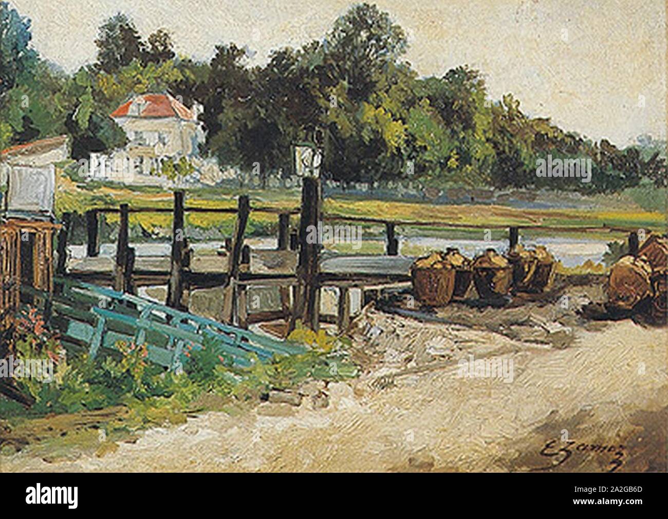 Emmanuel Zamor - O embarcadouro s.d Stock Photo - Alamy