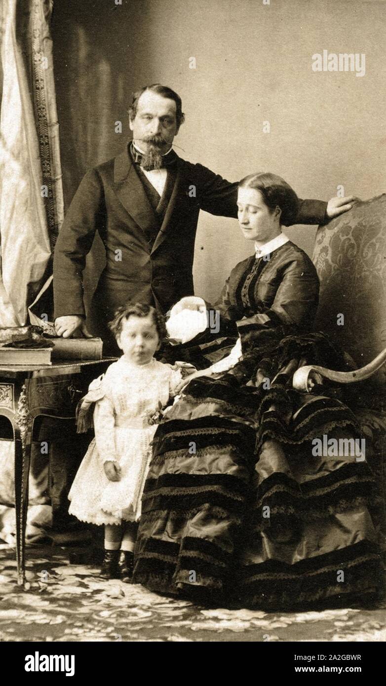 Emperor Napoléon III and his family Stock Photo - Alamy