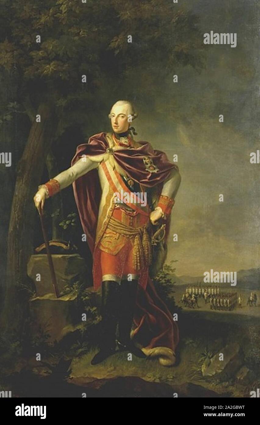 Emperor Joseph II in general's pose Stock Photo - Alamy