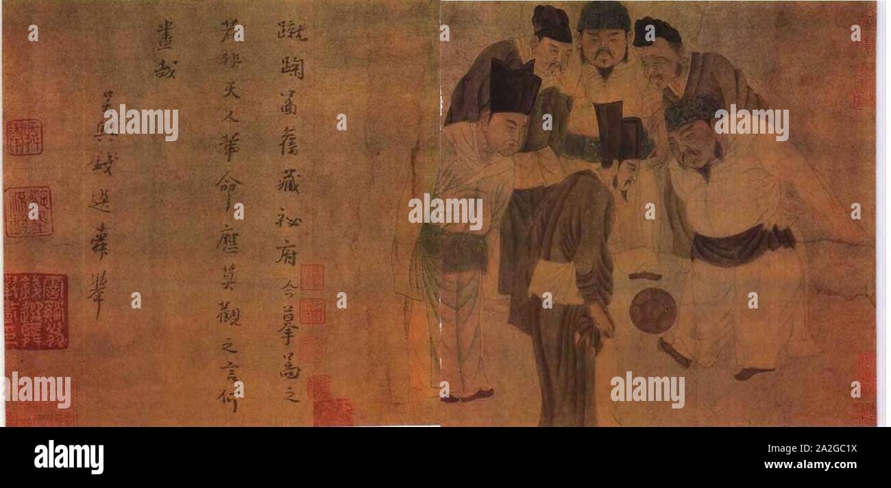 Emperor Taizu play Cuju 2 Stock Photo - Alamy