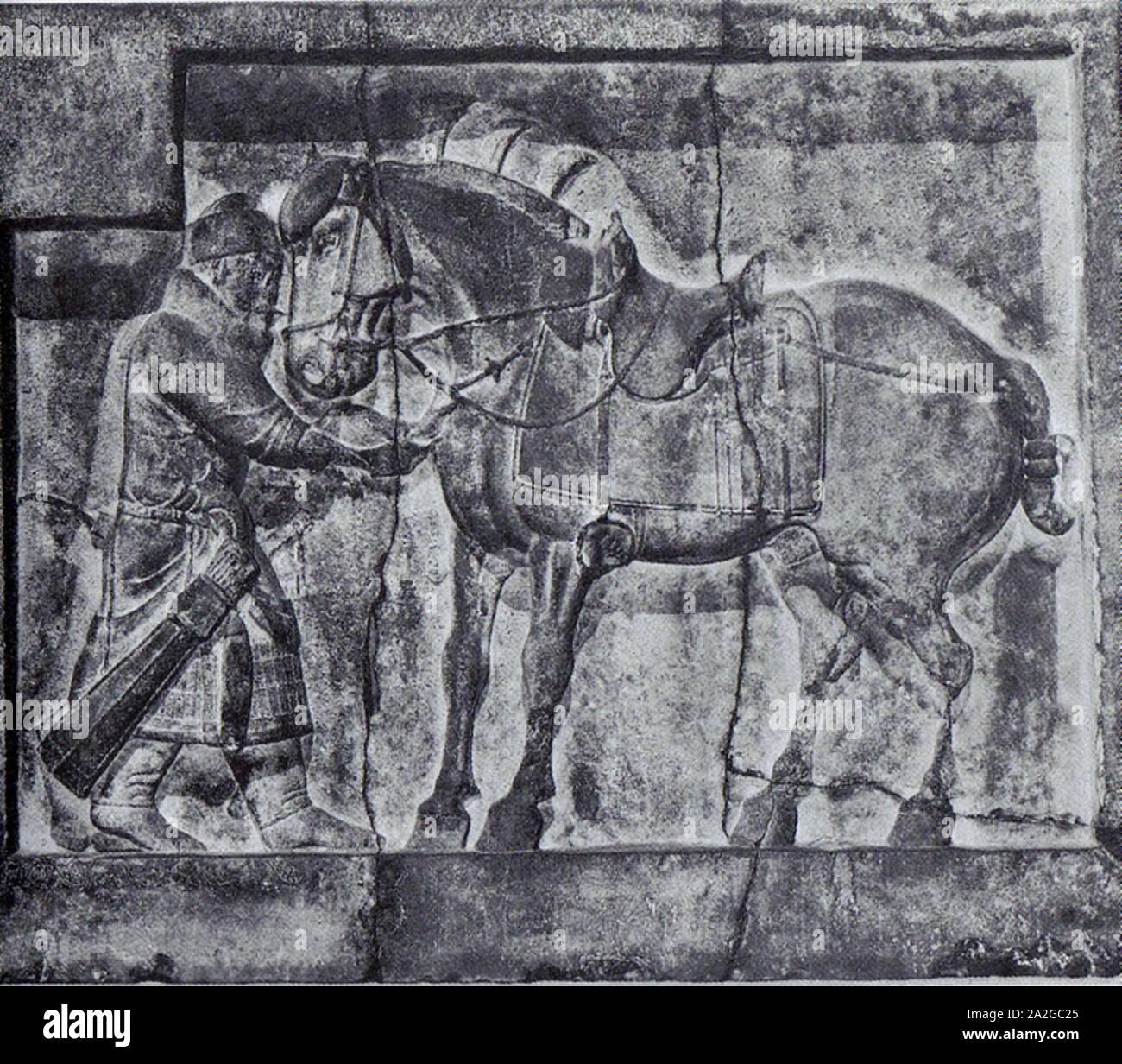 Emperor Taizongs horses by Yan Liben Stock Photo - Alamy