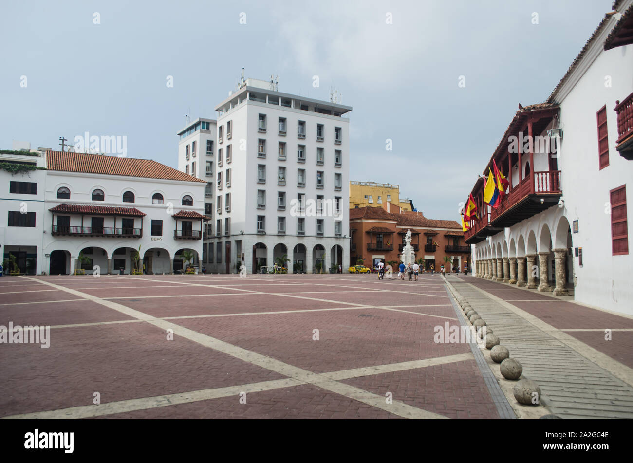 Colonial architecture in the Walled City Stock Photo - Alamy