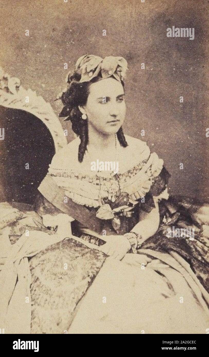 Empress Carlota of Mexico ca1864-1866 Stock Photo - Alamy