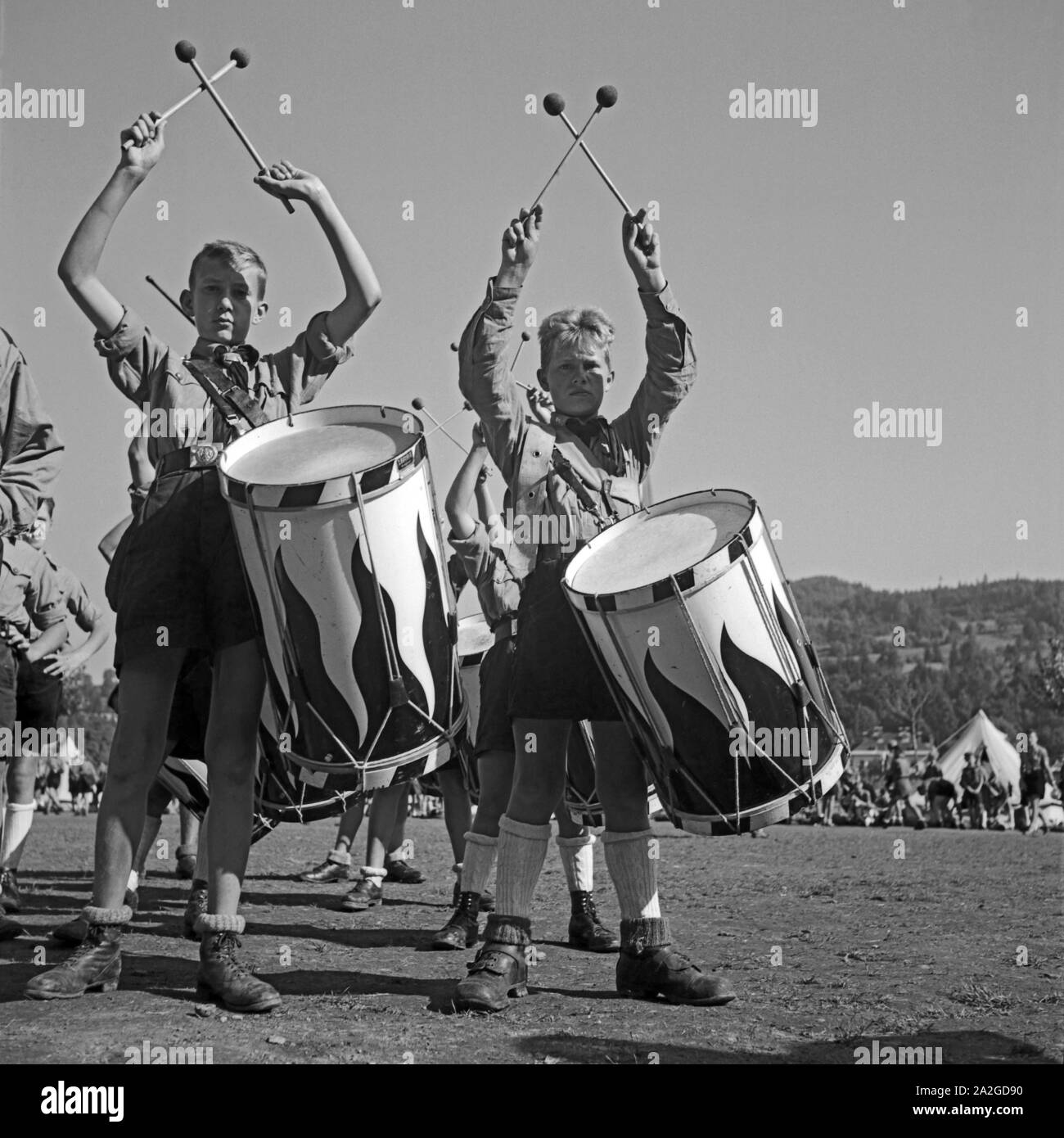 Drummer hitler youth Black and White Stock Photos & Images - Alamy