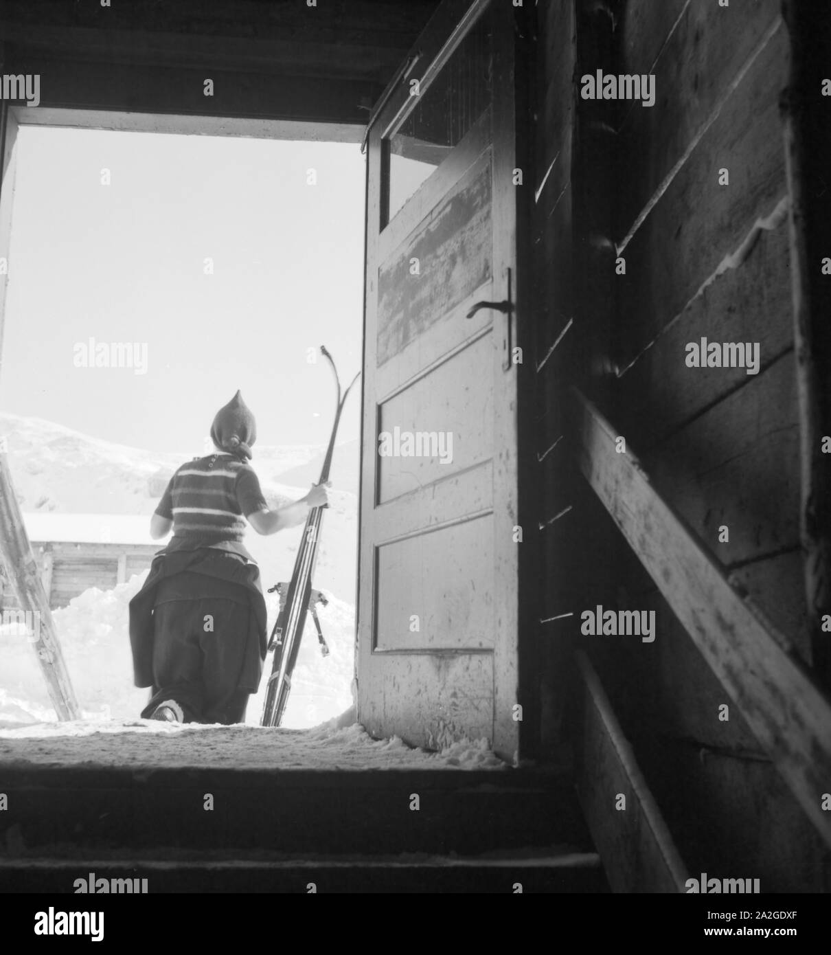 Immenstadt germany snow Black and White Stock Photos & Images - Alamy