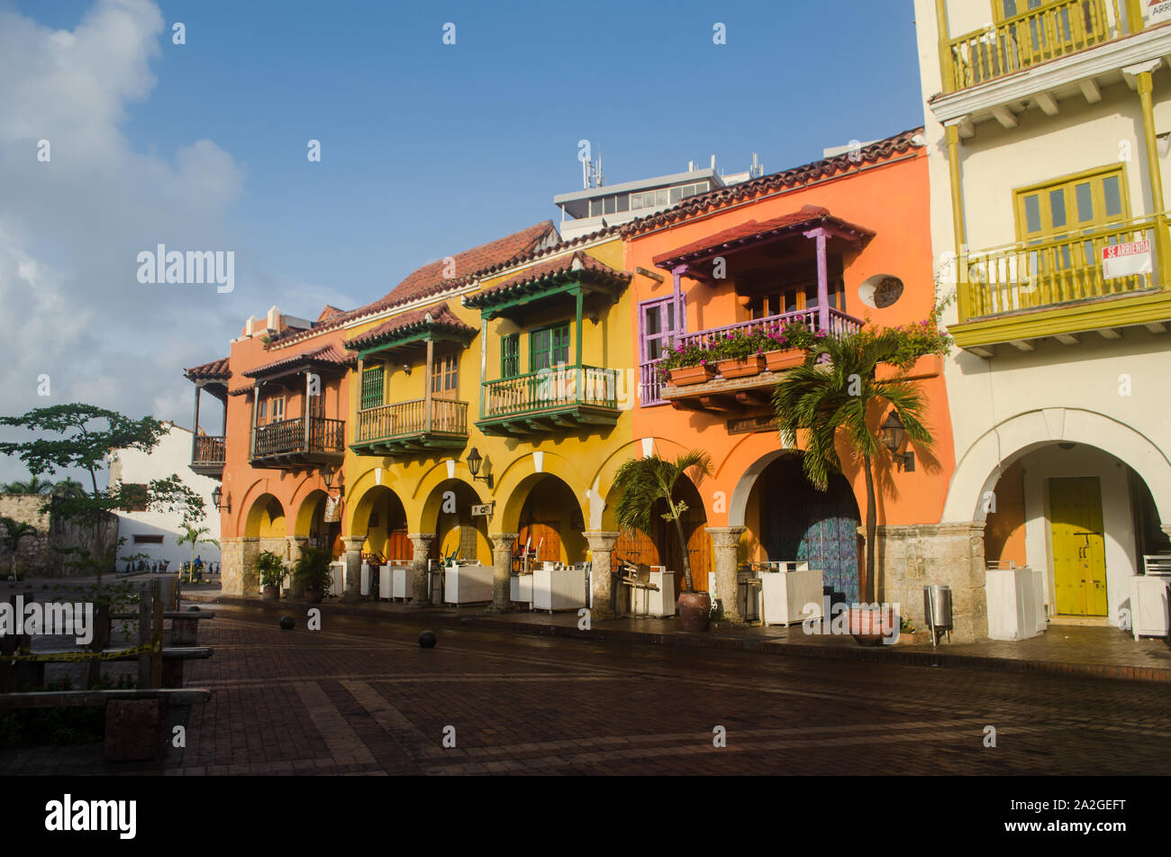 Colonial architecture in the Walled City Stock Photo - Alamy