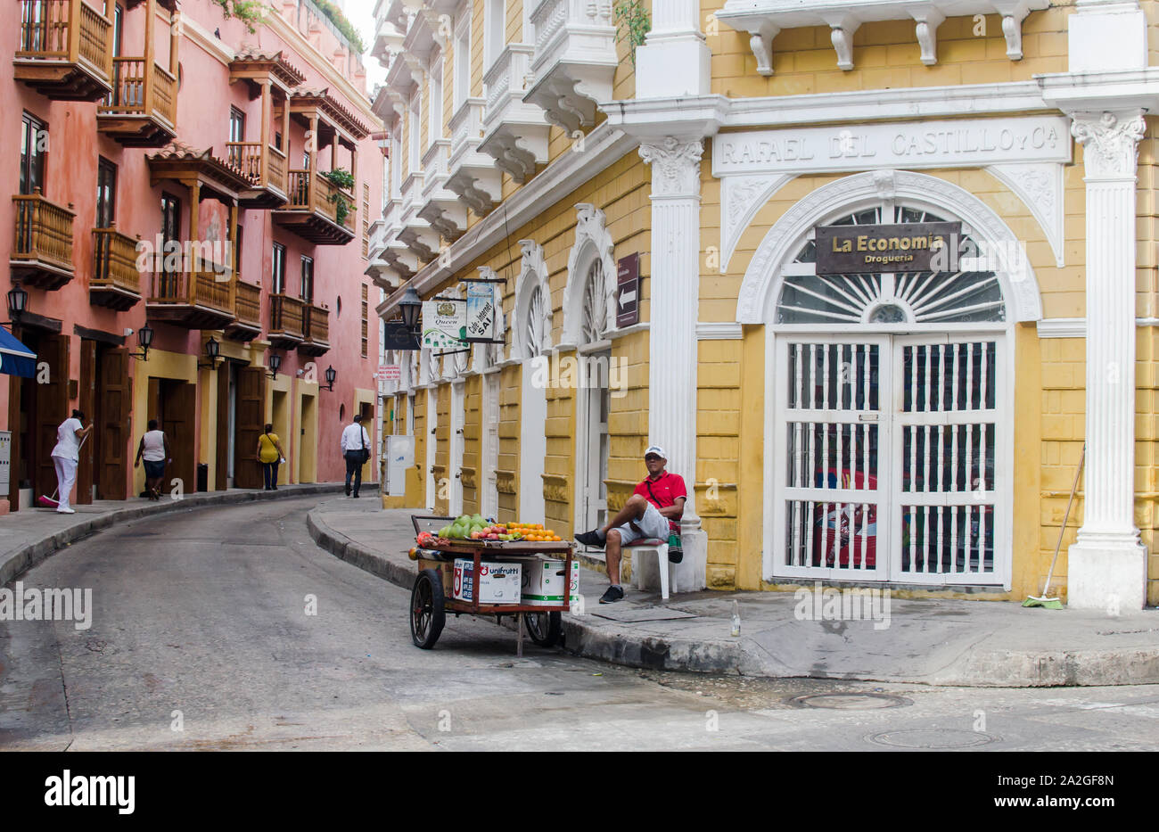 Colonial architecture in the Walled City Stock Photo - Alamy