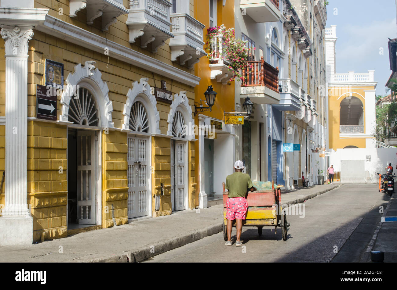 Colonial architecture in the Walled City Stock Photo - Alamy