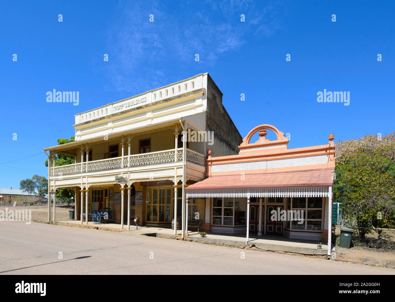 Historic Thorp's Buildings in the Heritage-listed small rural town of ...