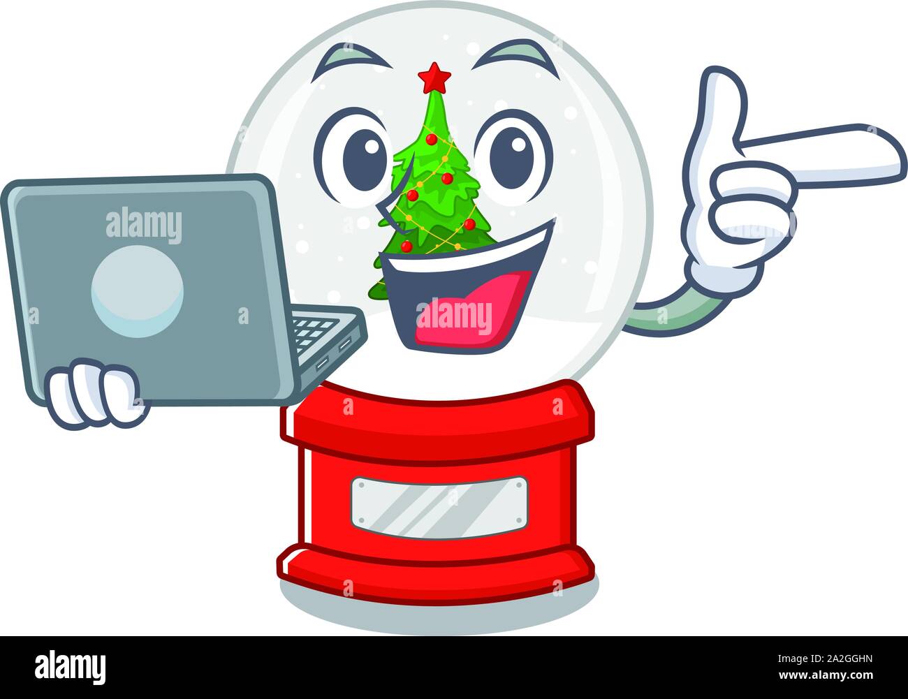 Laptop christmas snow globe hi-res stock photography and images - Alamy