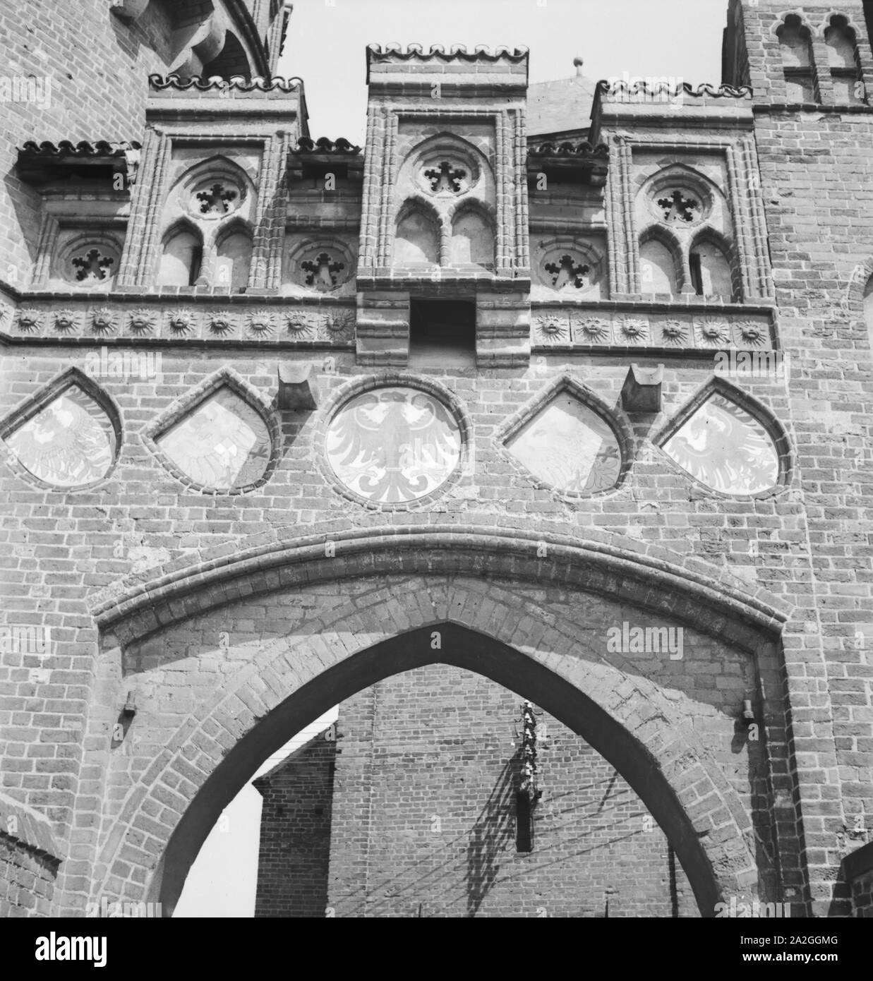 Hanseatic city of tangermunde Black and White Stock Photos & Images - Alamy