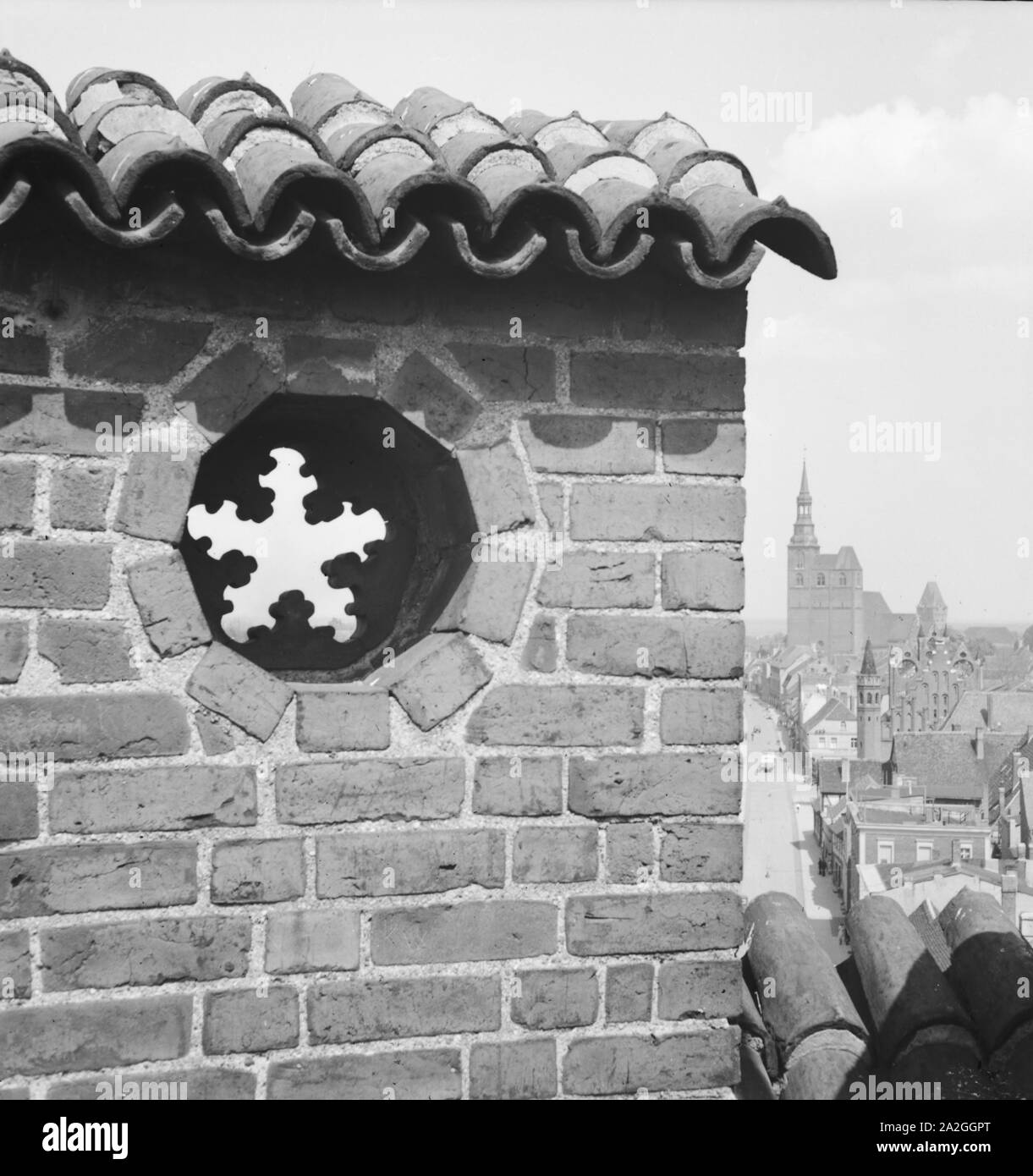 Hanseatic city of tangermunde Black and White Stock Photos & Images - Alamy