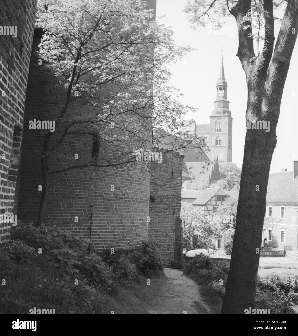 Hanseatic city of tangermunde Black and White Stock Photos & Images - Alamy