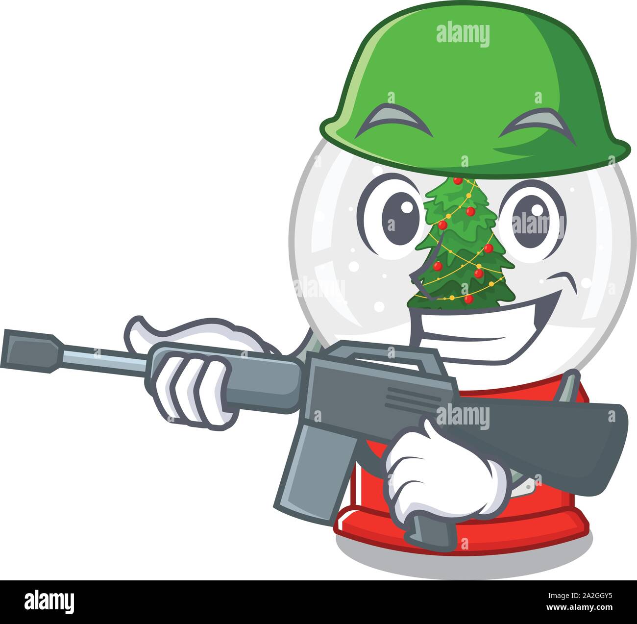 Army christmas snow globe on a mascot Stock Vector Image & Art - Alamy