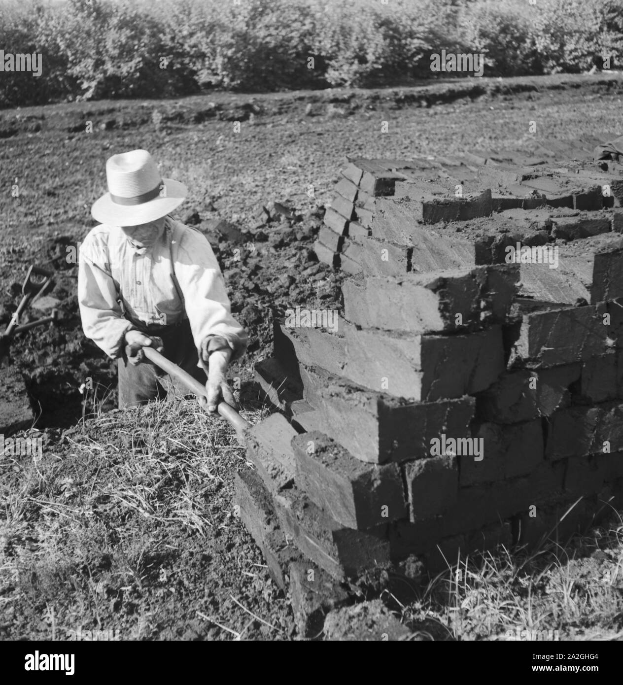 Peat digging Black and White Stock Photos & Images - Alamy