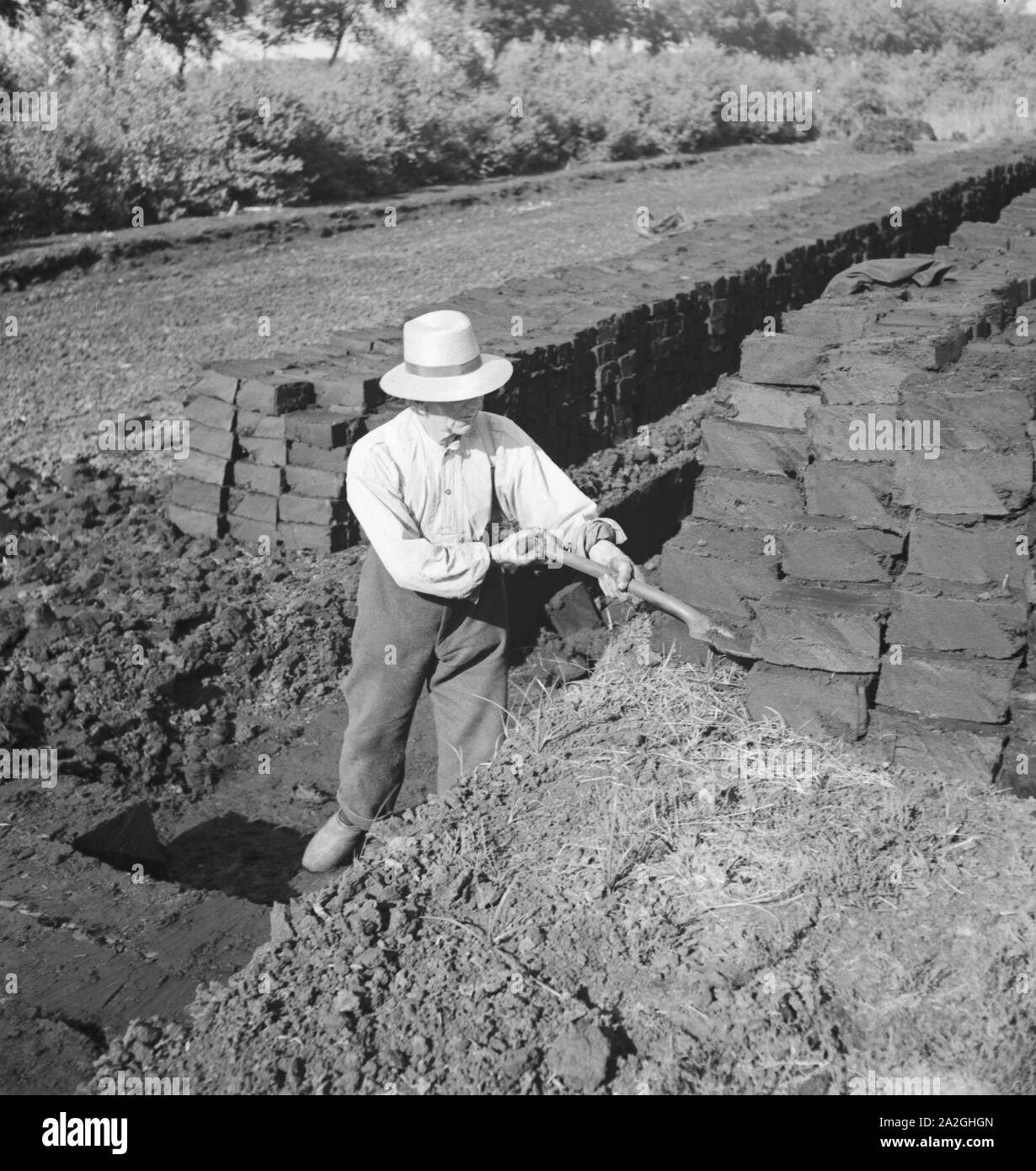 Peat digging Black and White Stock Photos & Images - Alamy