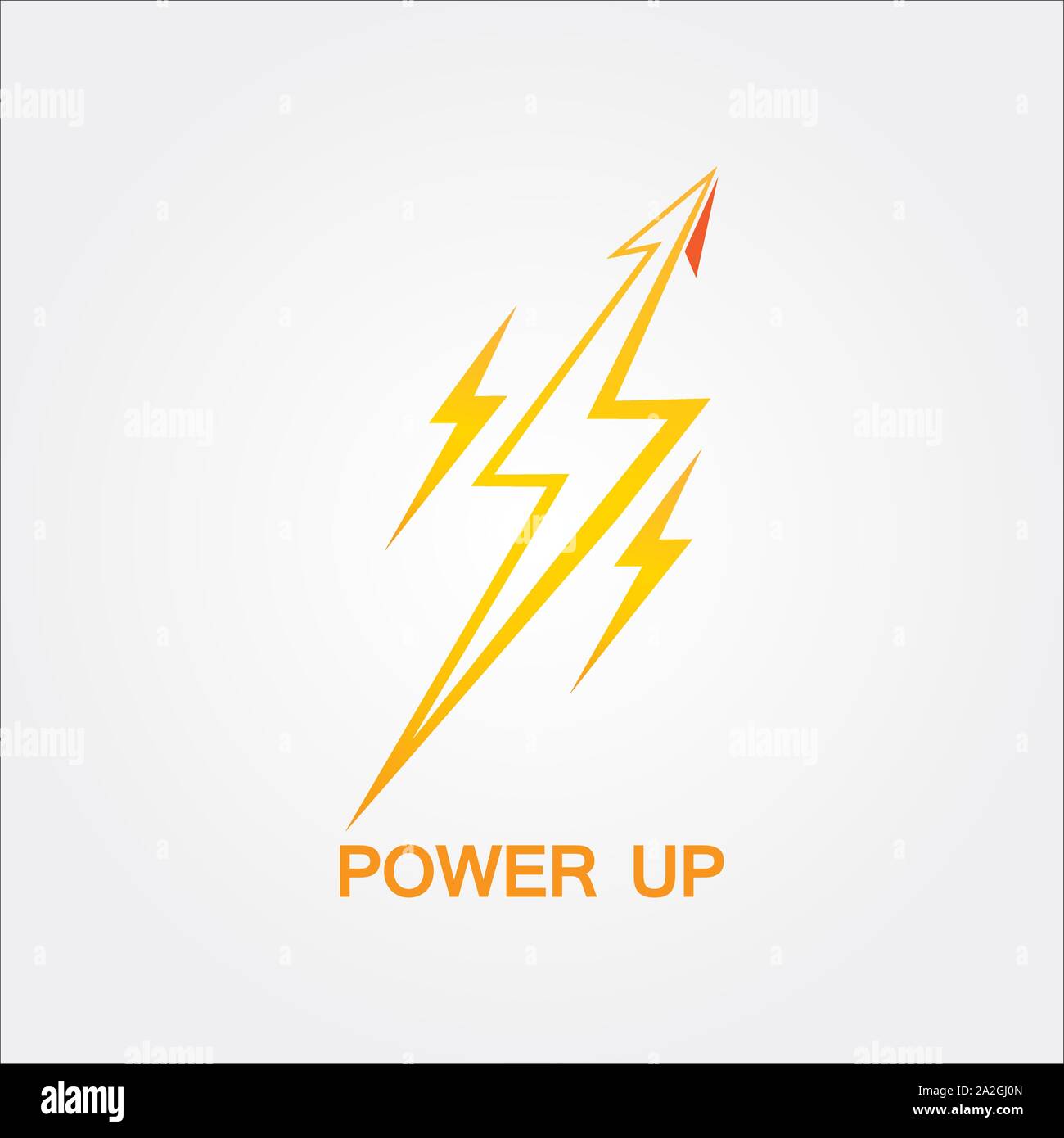 Arrow UP lightning Electric power logo, icons, template - vector eps 10 ...