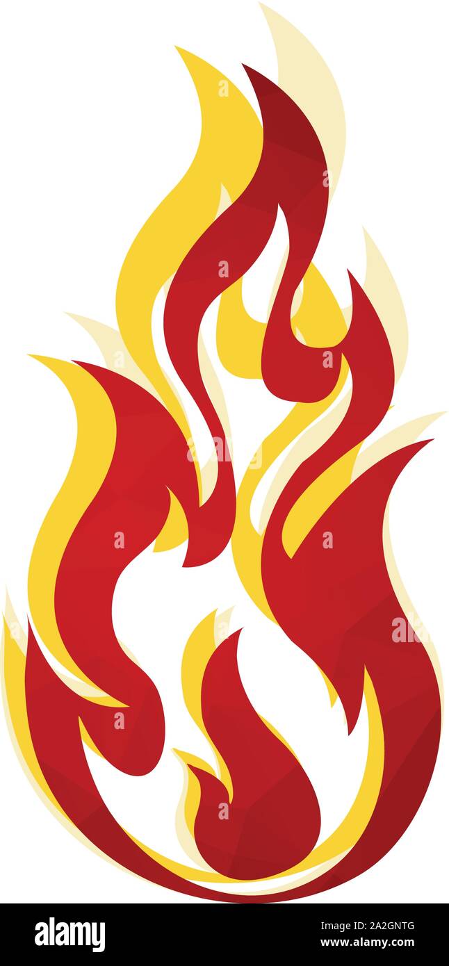 Flame icon stock illustration Stock Vector Images - Alamy