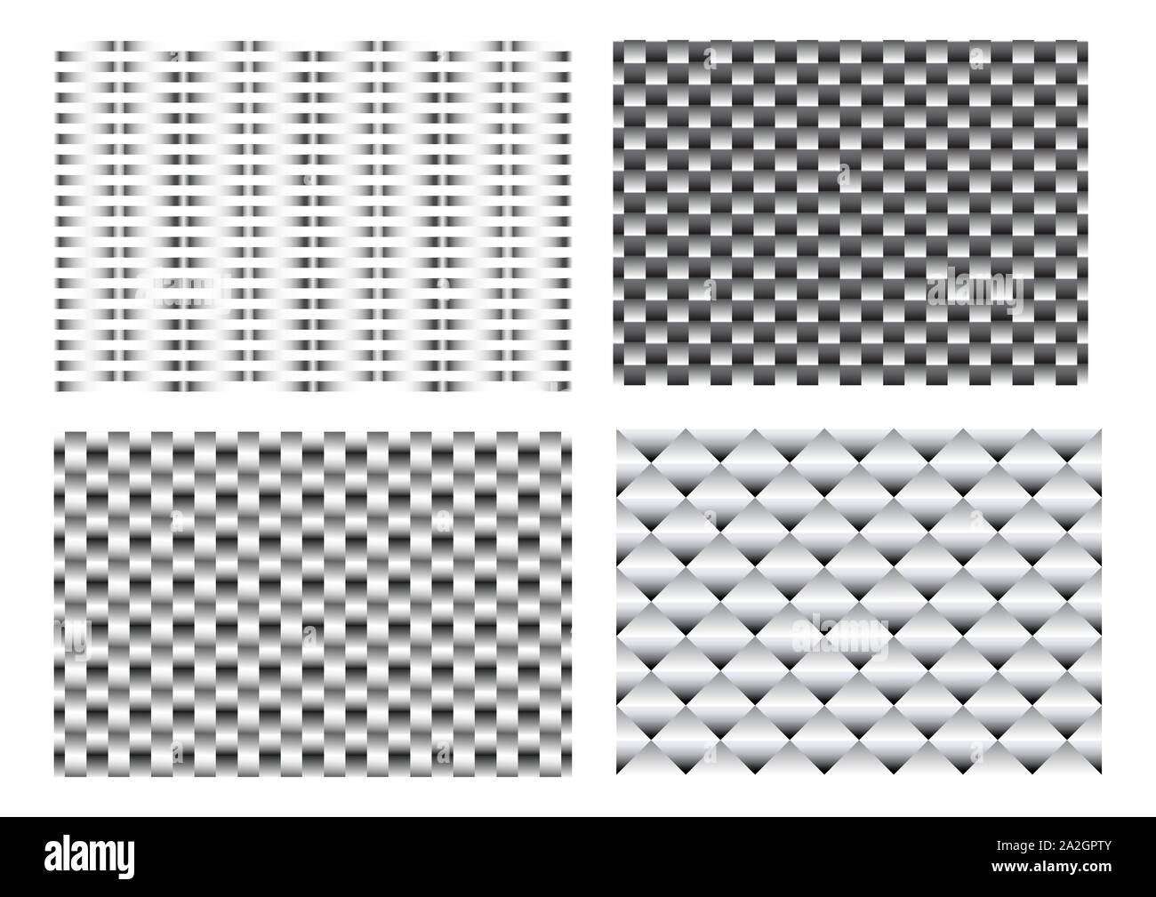 Seamless 3D weave metal pattern for texture, vector art Stock Vector ...