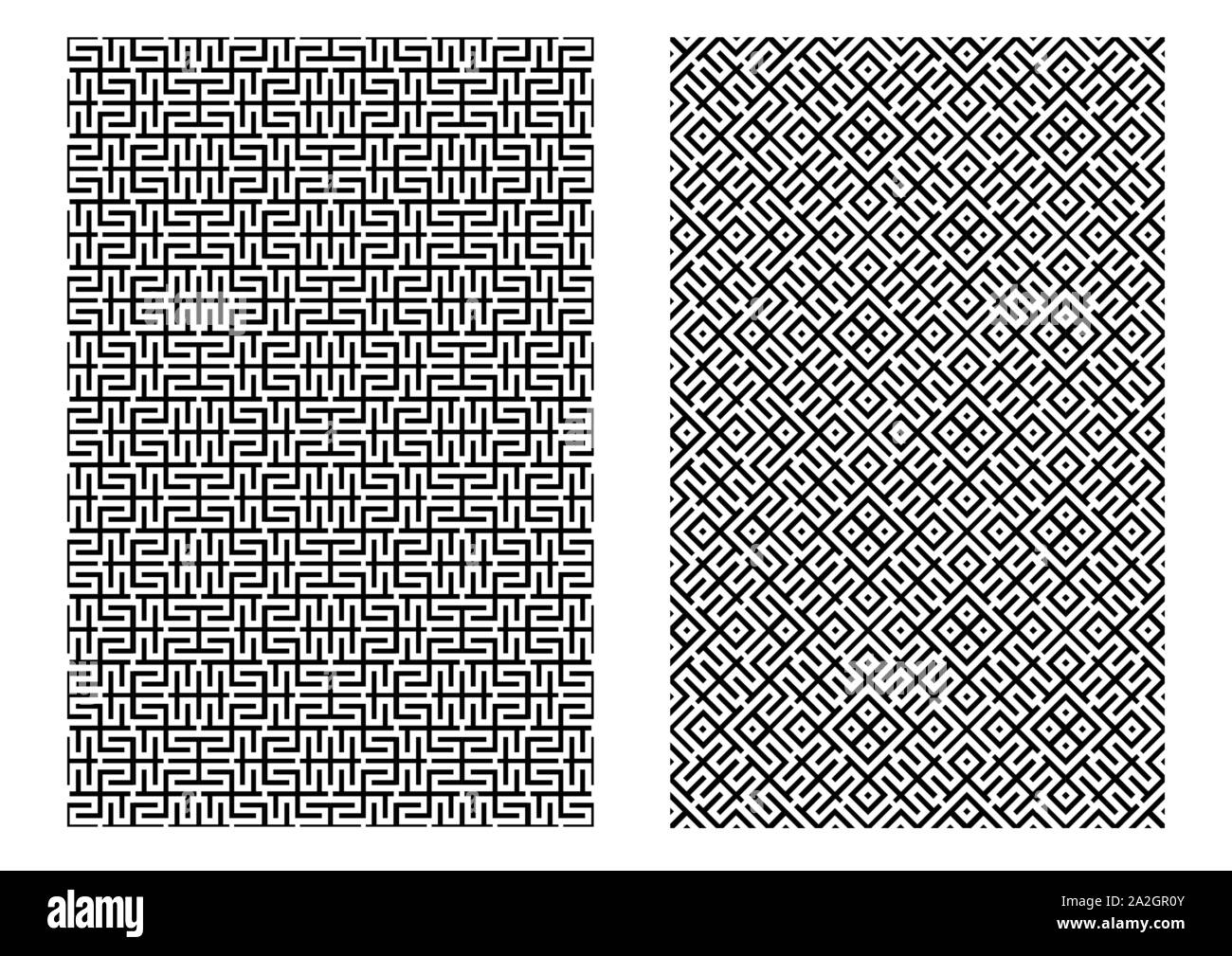 Seamless Chinese line pattern for texture, vector art Stock Vector ...