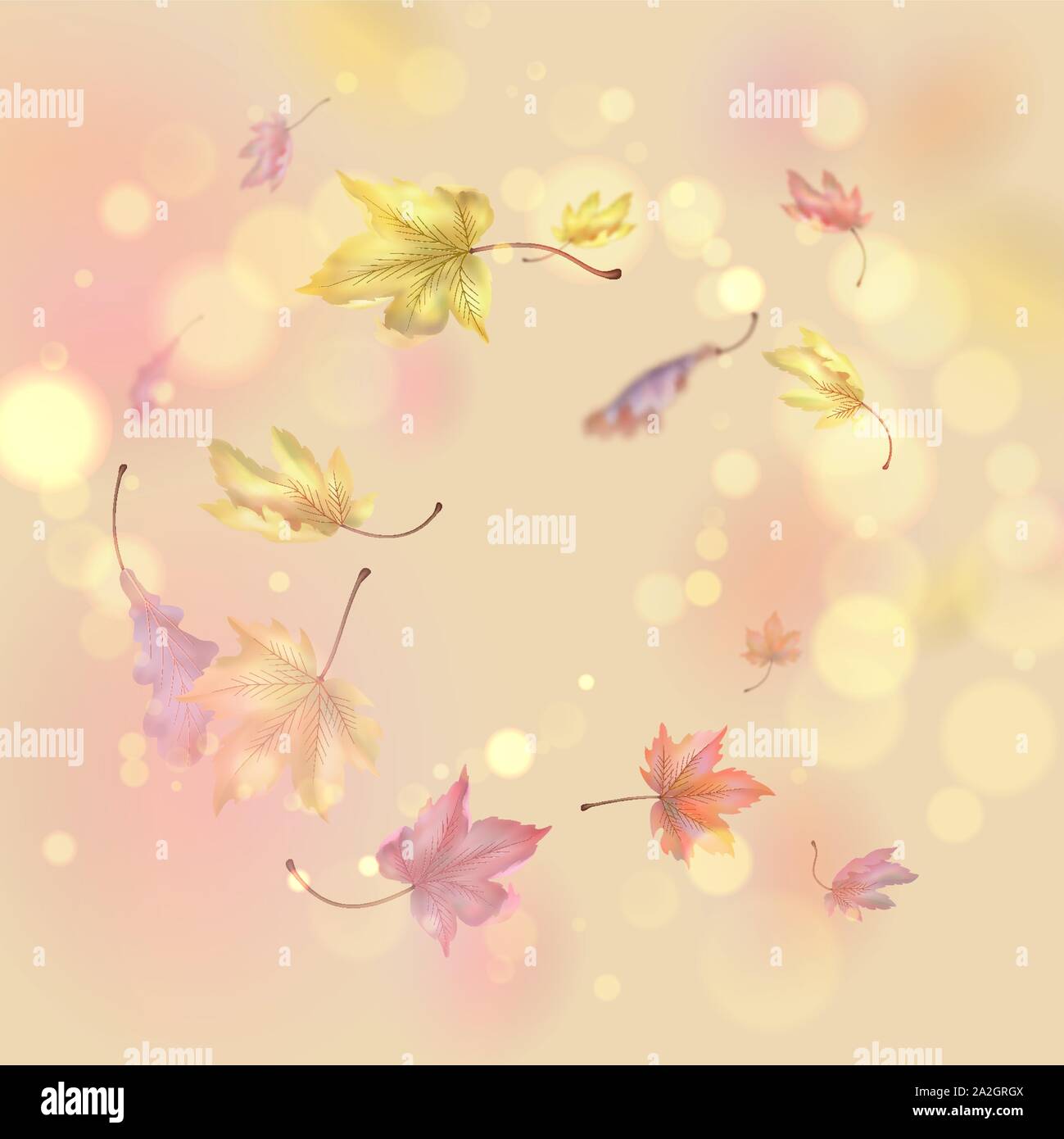 Flying Autumn Leaves Stock Vector Image & Art - Alamy