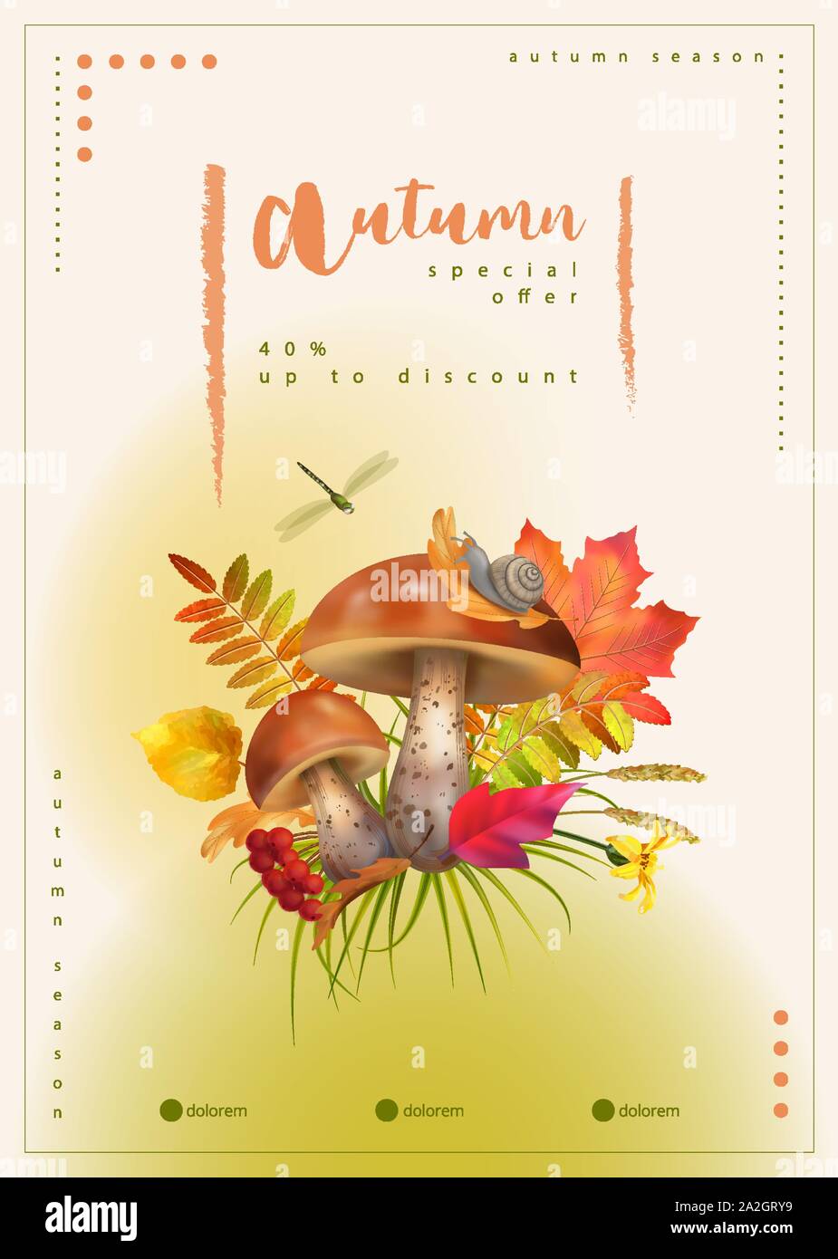 Autumn Poster Template Stock Vector Image & Art - Alamy
