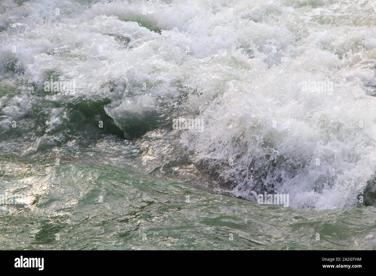 Water in the mountain raging river. Beautiful natural background of ...