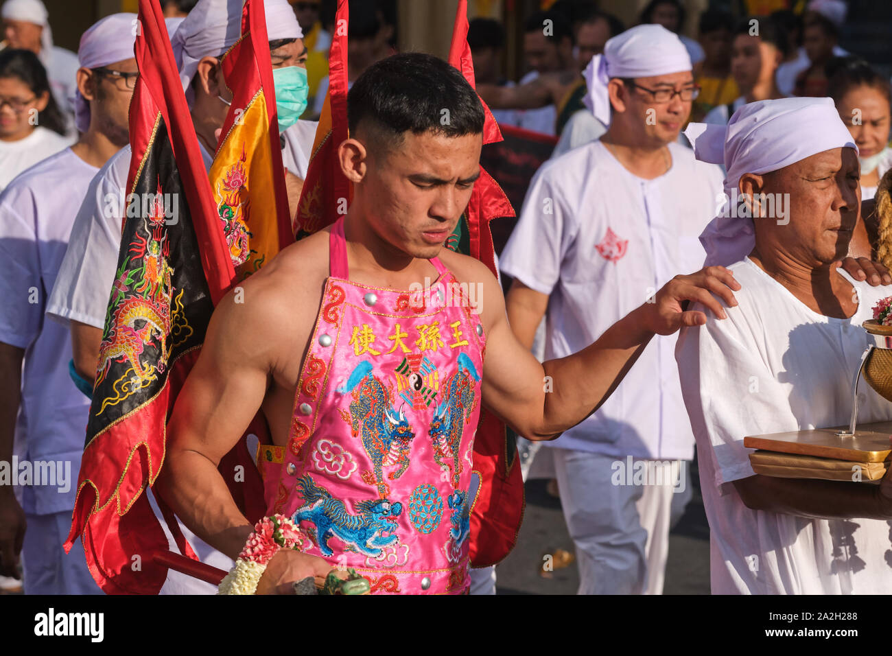 A procession during the Vegetarian Festival (Nine Emperor Gods Festival ...