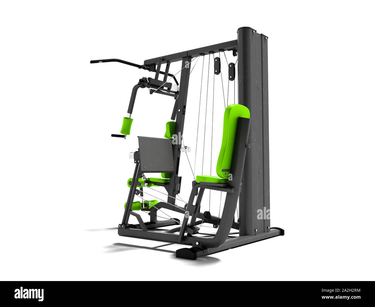 Modern green paired sports trainer with black inserts for power load of ...