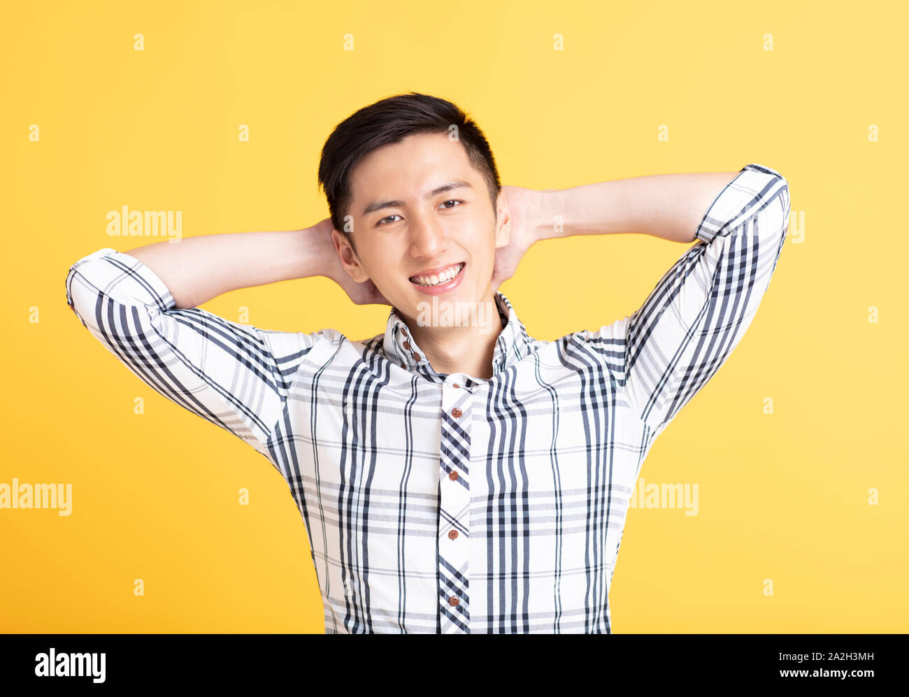 Happy smiling face handsome hi-res stock photography and images - Alamy