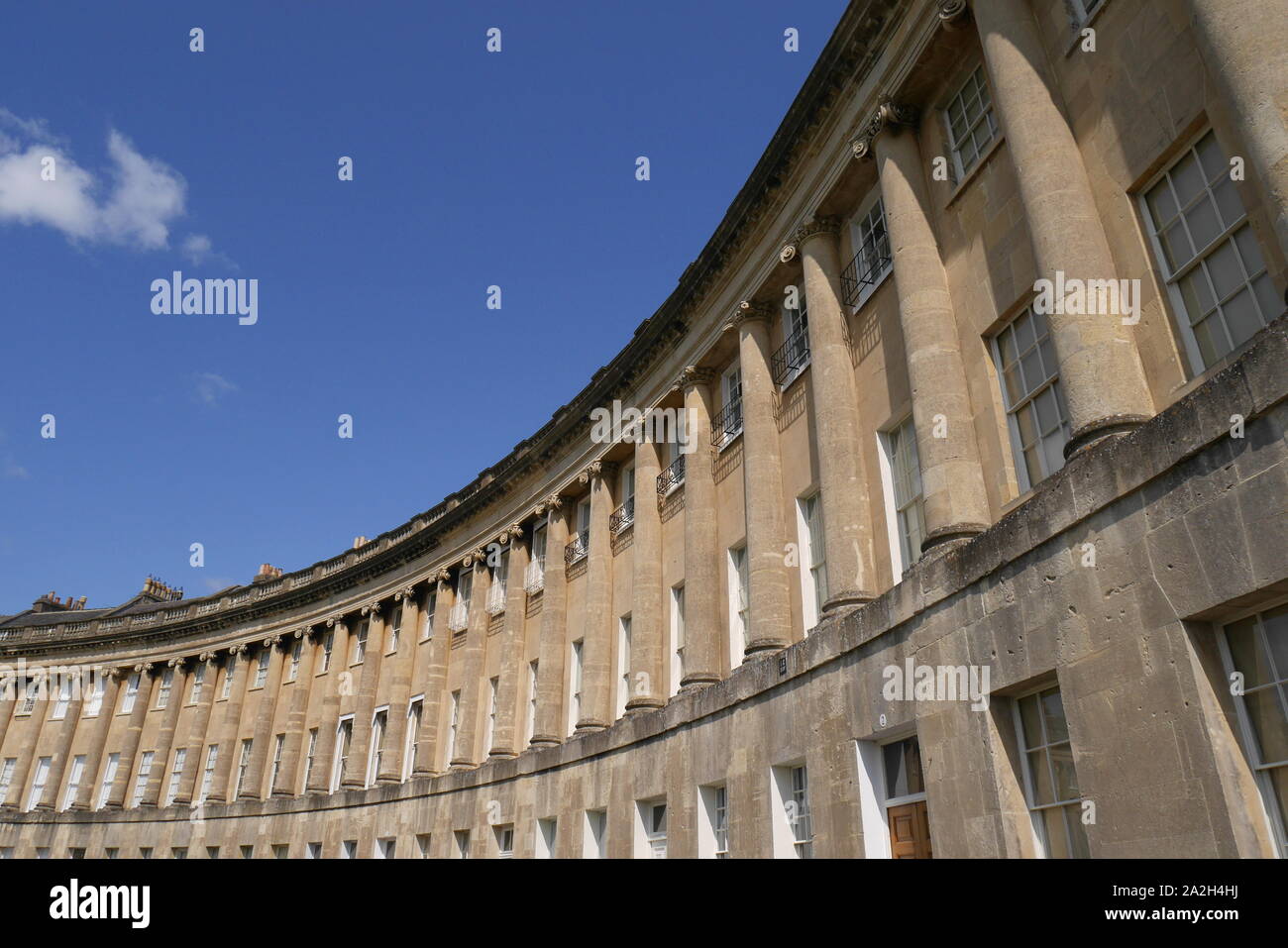 Georgian era Royal Crescent, Bath, England, United Kingdom Stock Photo ...