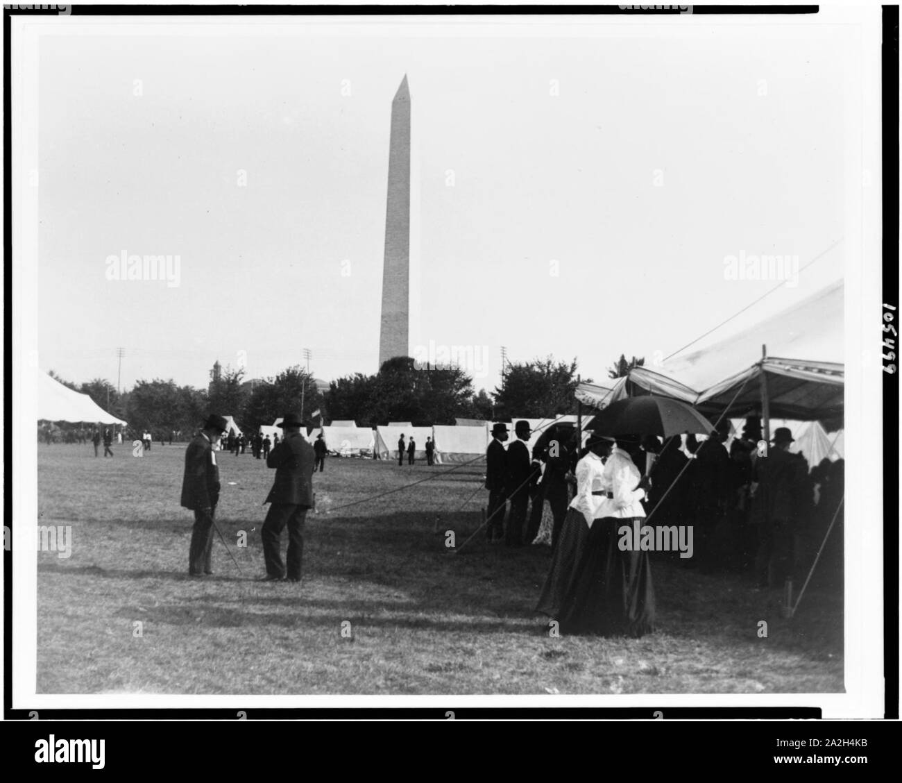 Encampment of the G.A.R. in Washington, D.C. with Washington Monument ...