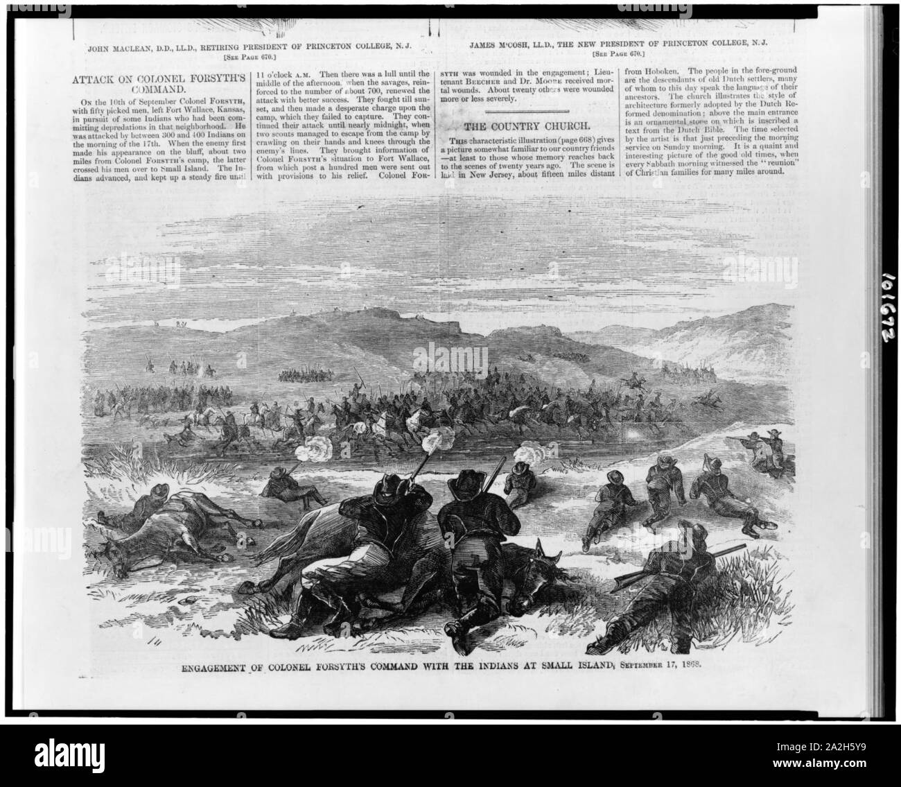 Engagement of Colonel Forsyth's command with the Indians at Small ...