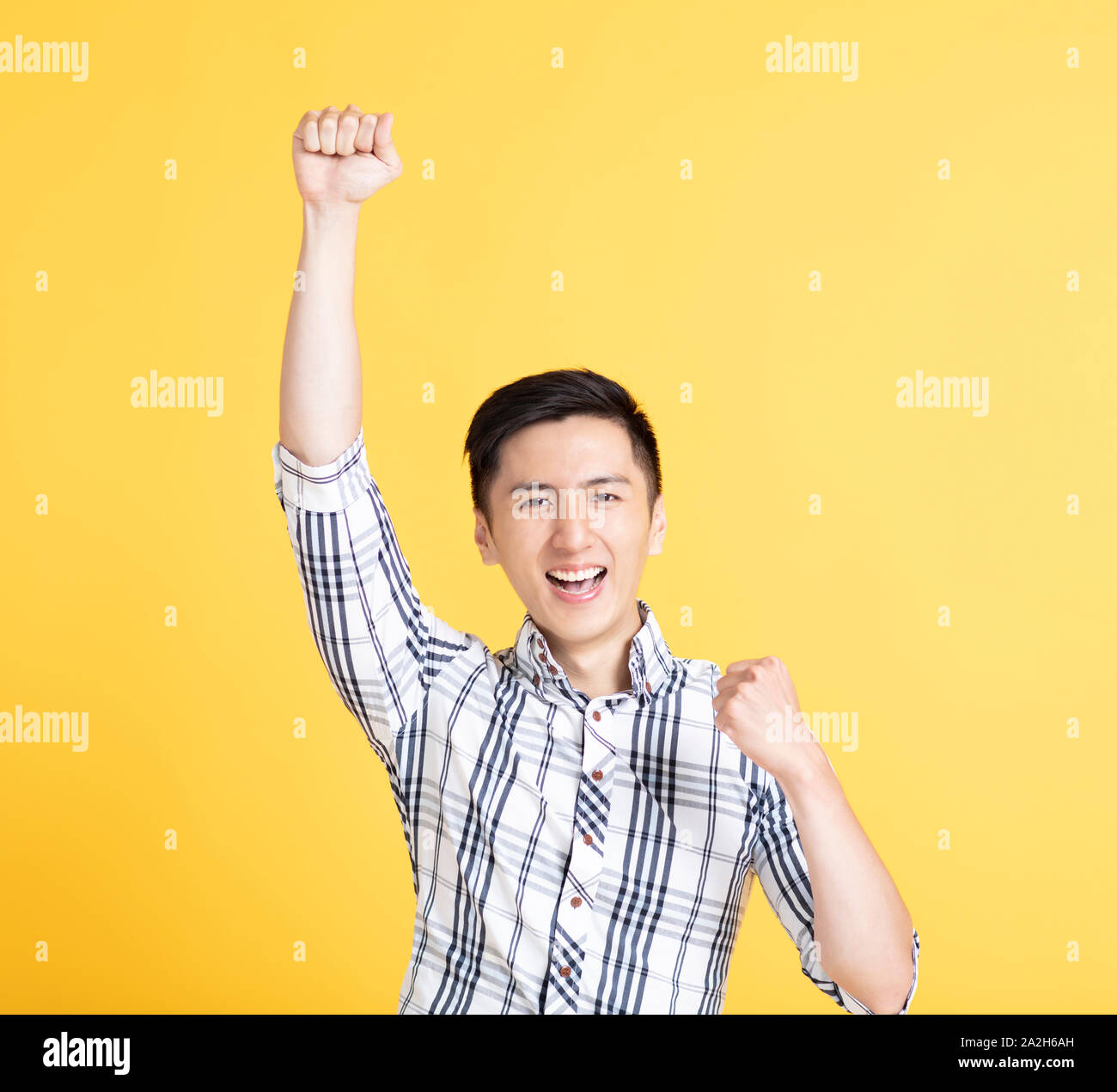 Celebration pose hi-res stock photography and images - Alamy