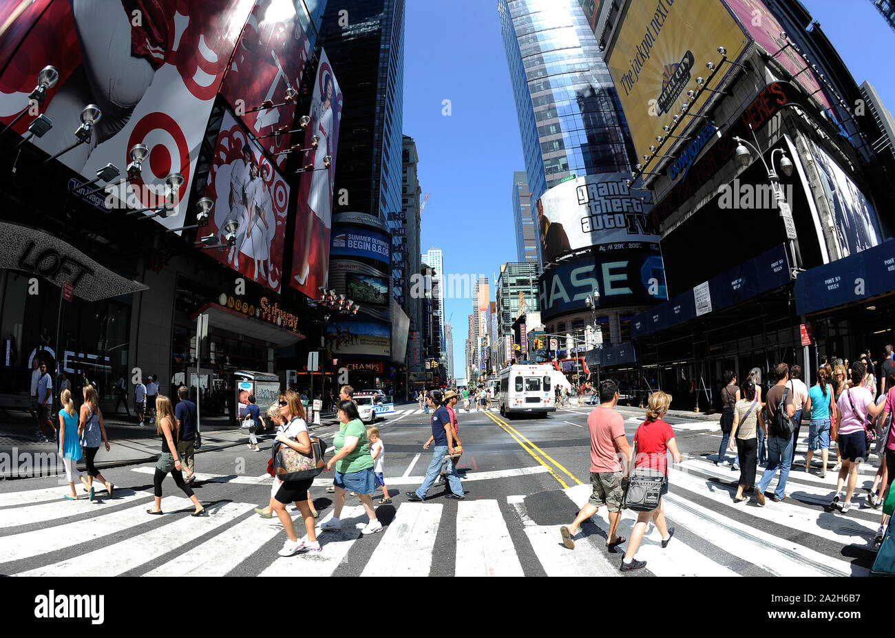 Big crowd in the street hi-res stock photography and images - Alamy
