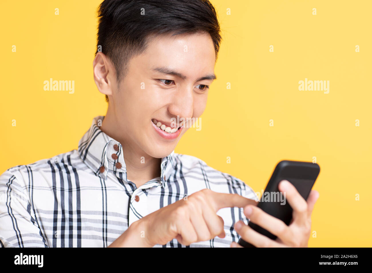 Young handsome smart man hi-res stock photography and images - Alamy
