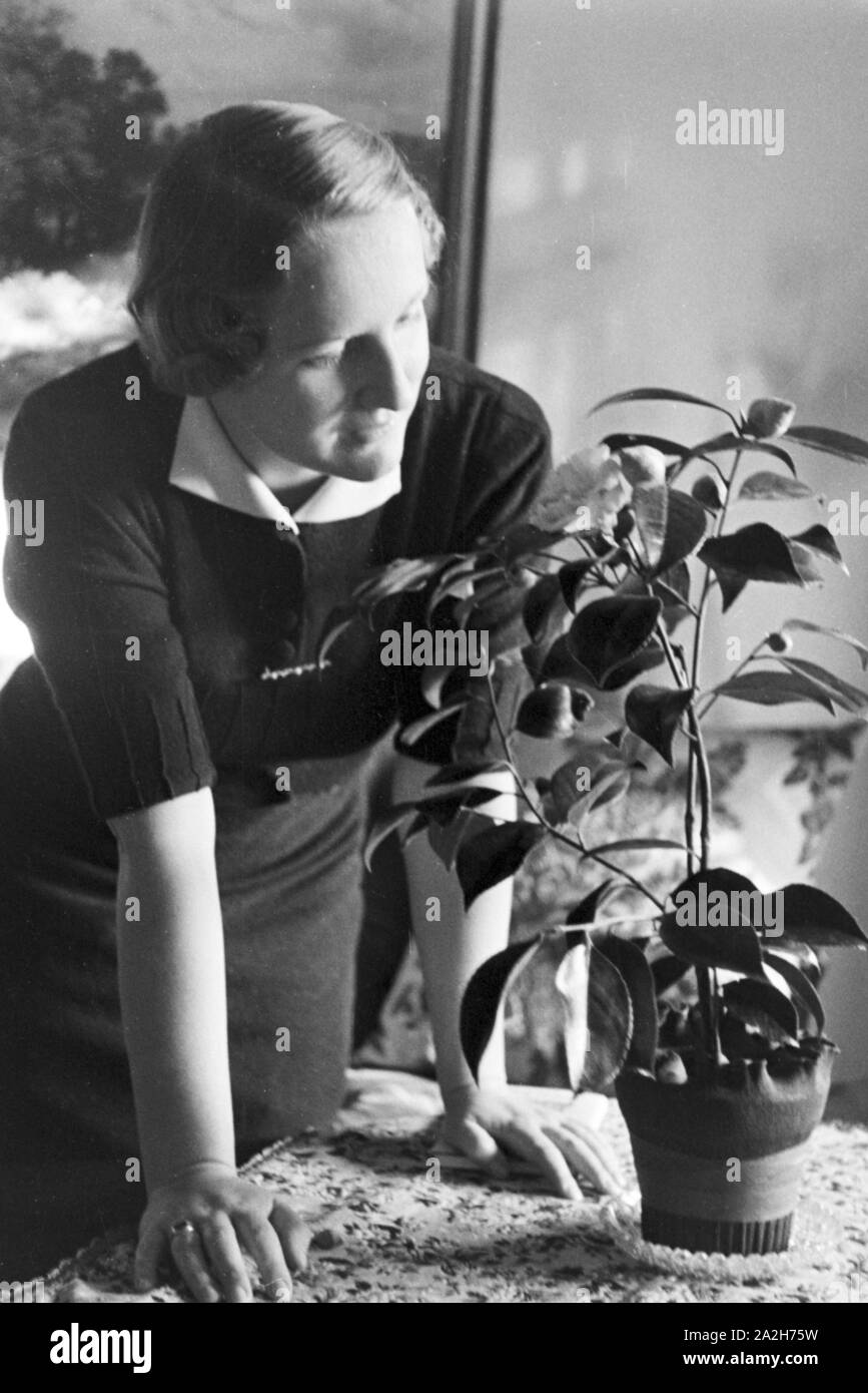 Alltagsszenen einer Stuttgarter Familie, Deutsches Reich 1930er Jahre ...