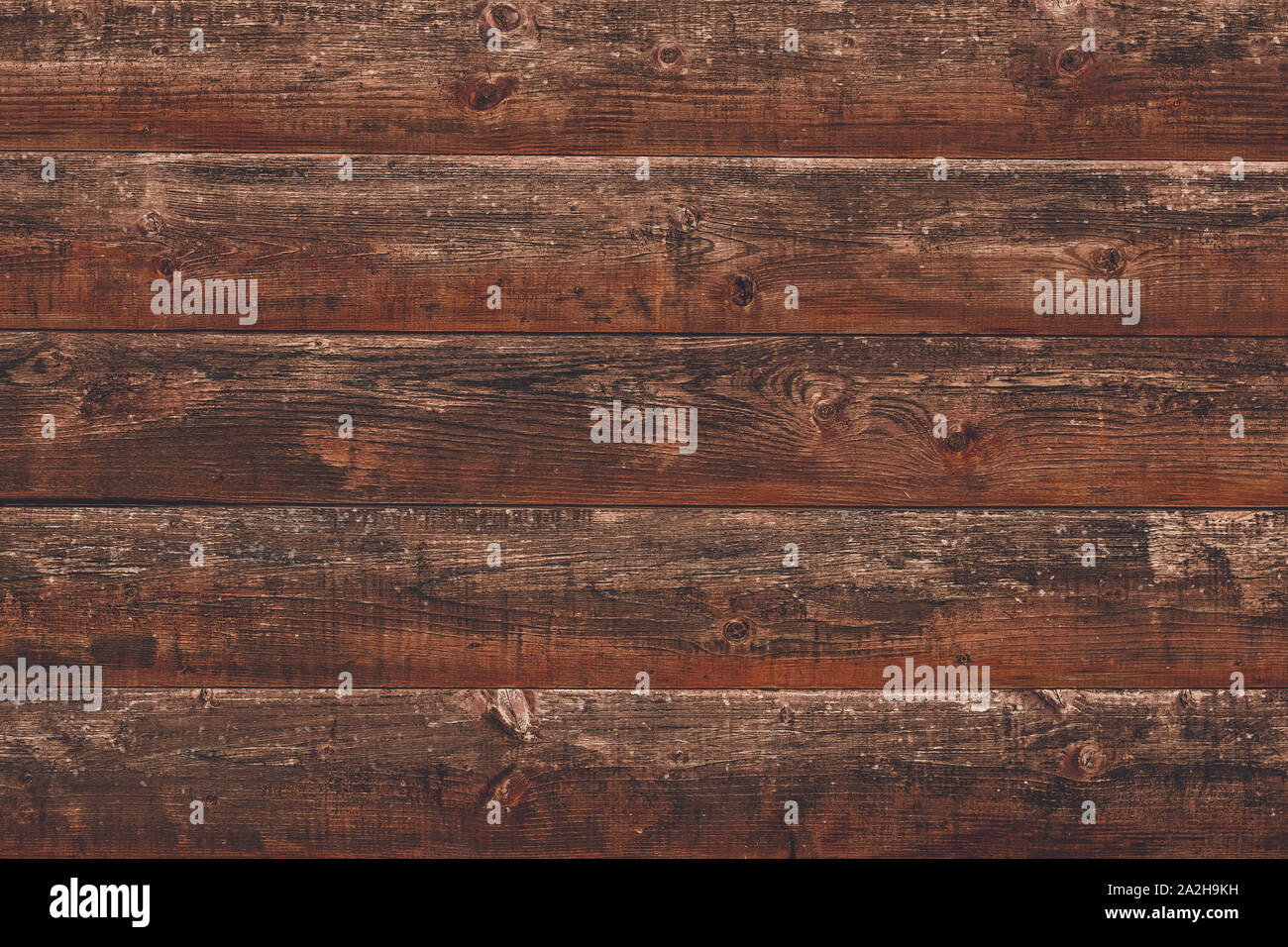 Shabby dilapidated log, rough wood background. Horizontal lines on ...