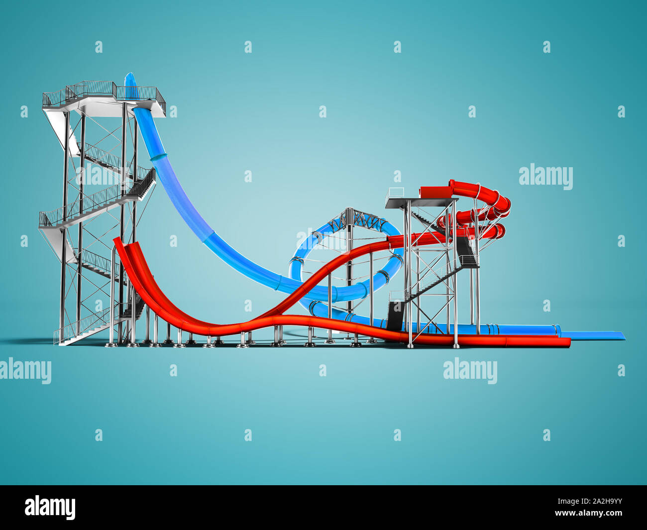 Water Slides Two High Resolution Stock Photography and Images - Alamy